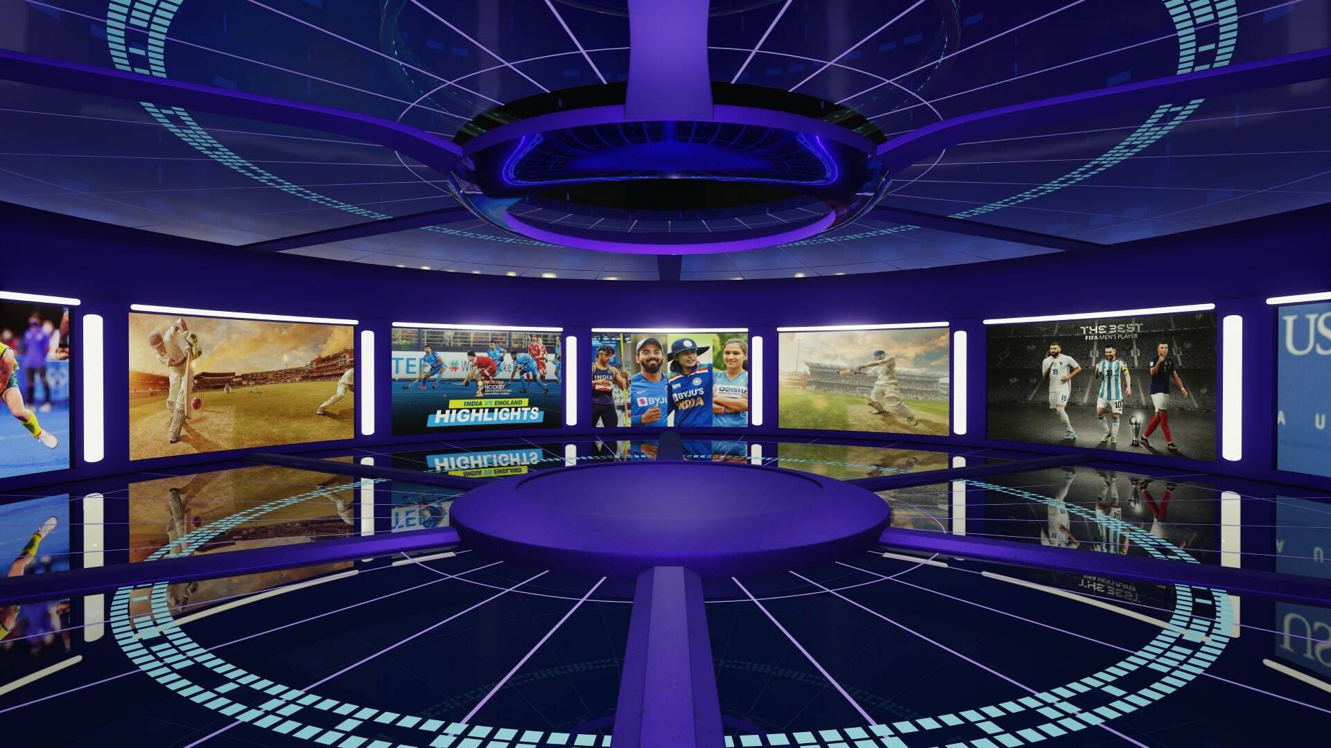 ArtStation - Virtual Sports News Demo Set