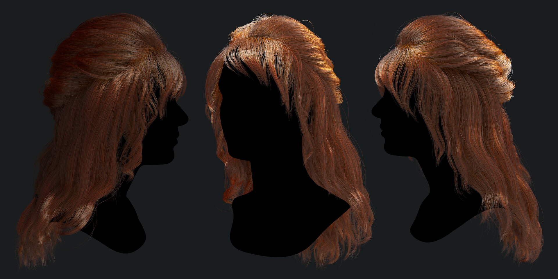 ArtStation - Woman hair style-XGEN