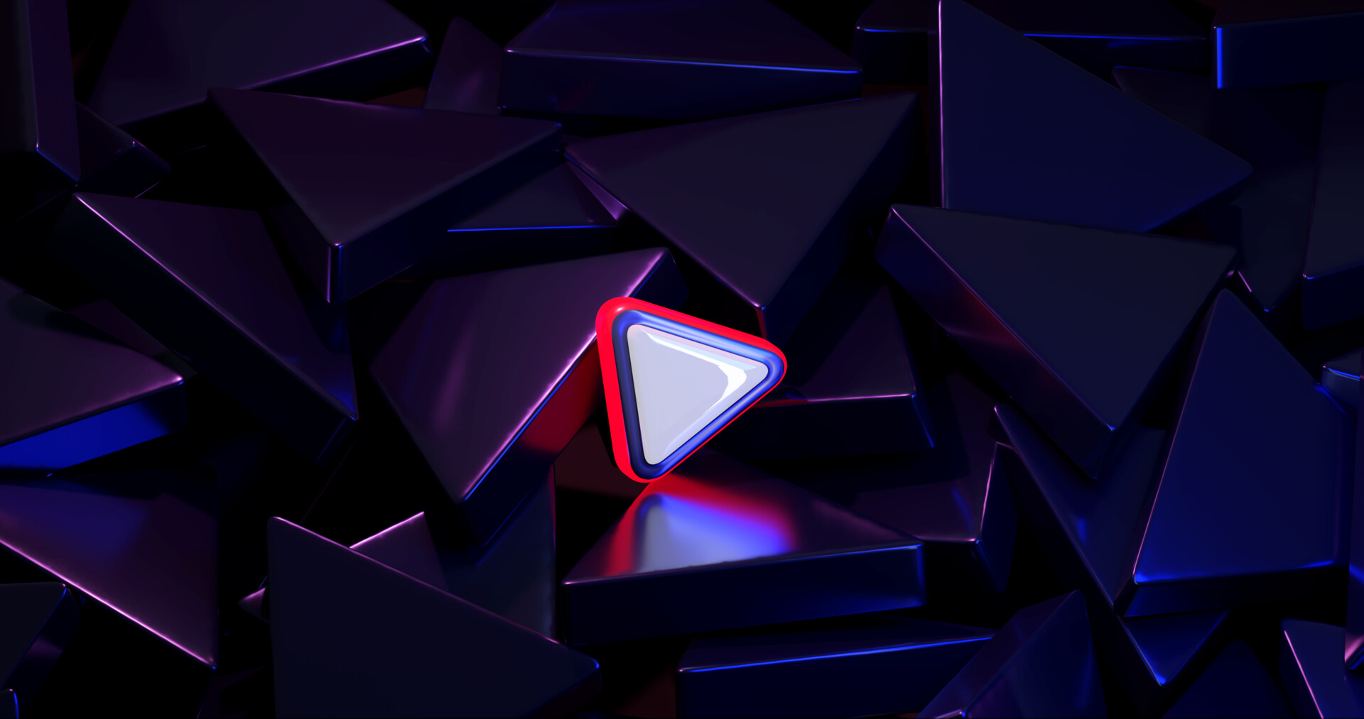 ArtStation - play button abstract 3D model