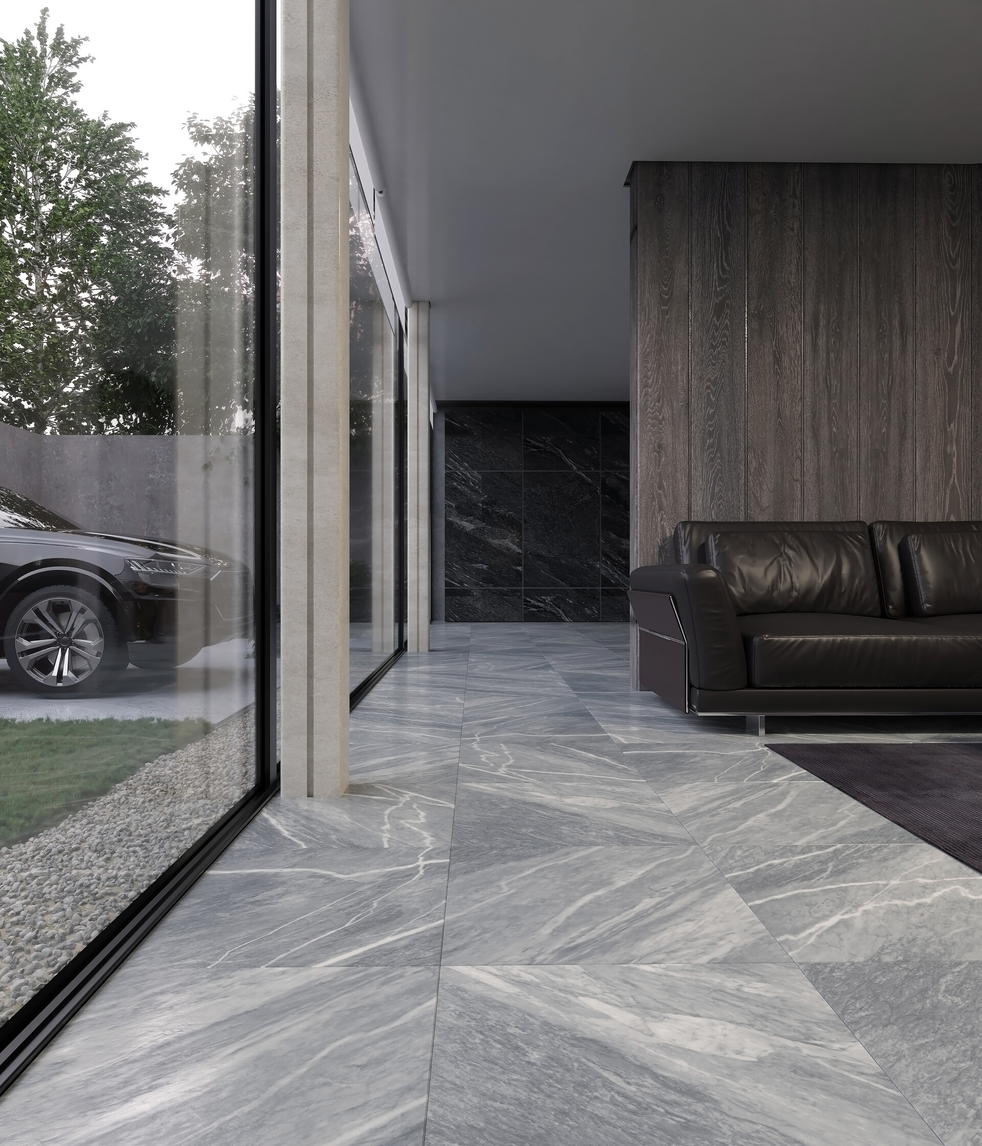 ArtStation - Interior. Marble, wood