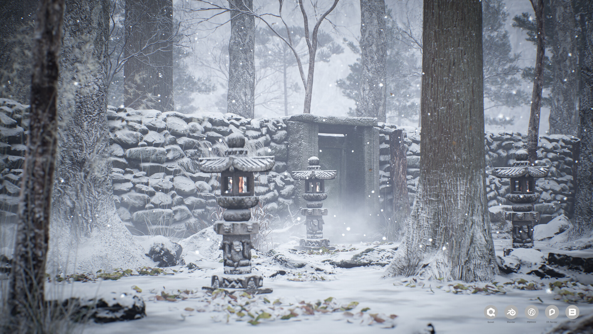 ArtStation - Old Snowy Day