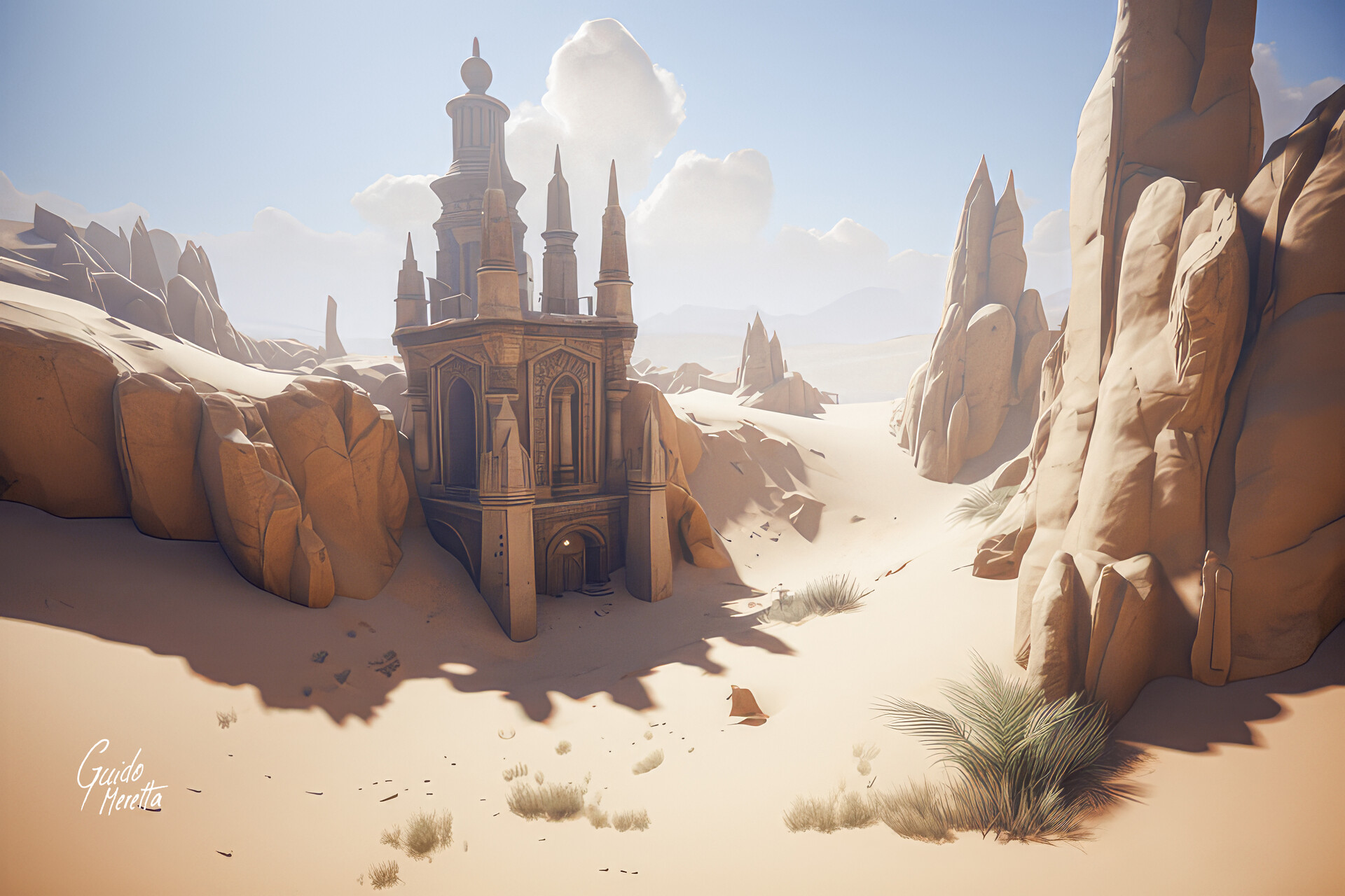 ArtStation - FORGOTTEN SAND RUINS (ENVIRONMENT CONCEPT ART)