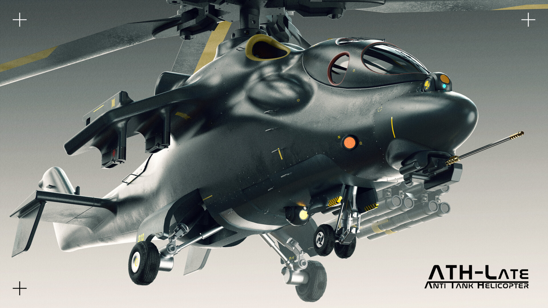 Airu - Attack Helicopter Design with Plasticity
