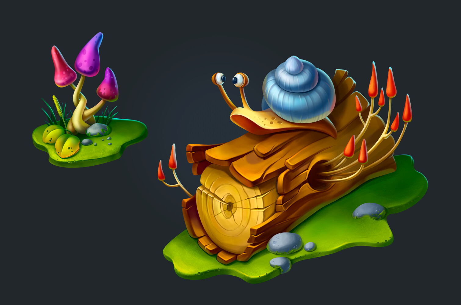 ArtStation - Forest props