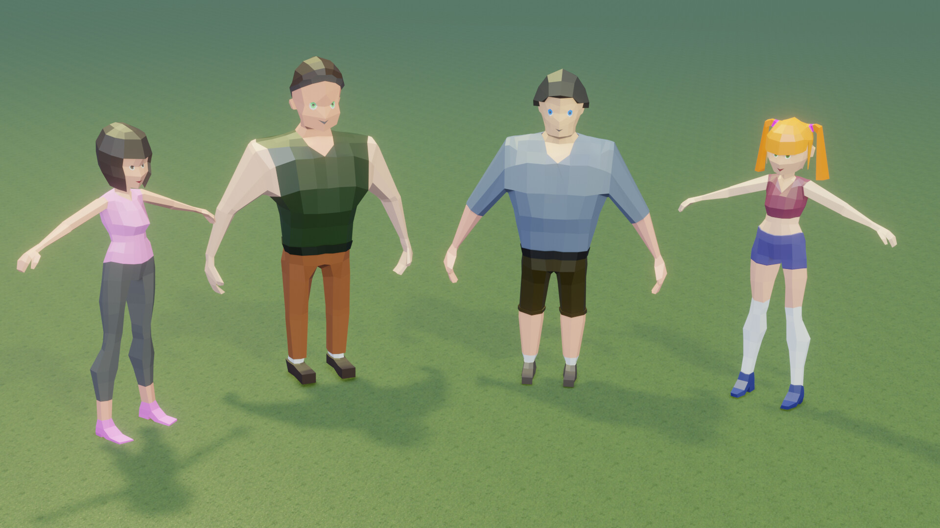 ArtStation - Low Poly Characters