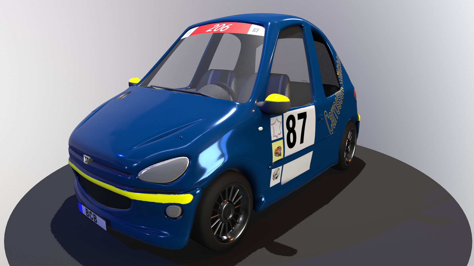 Christophe Campos - 206 stylized racing car