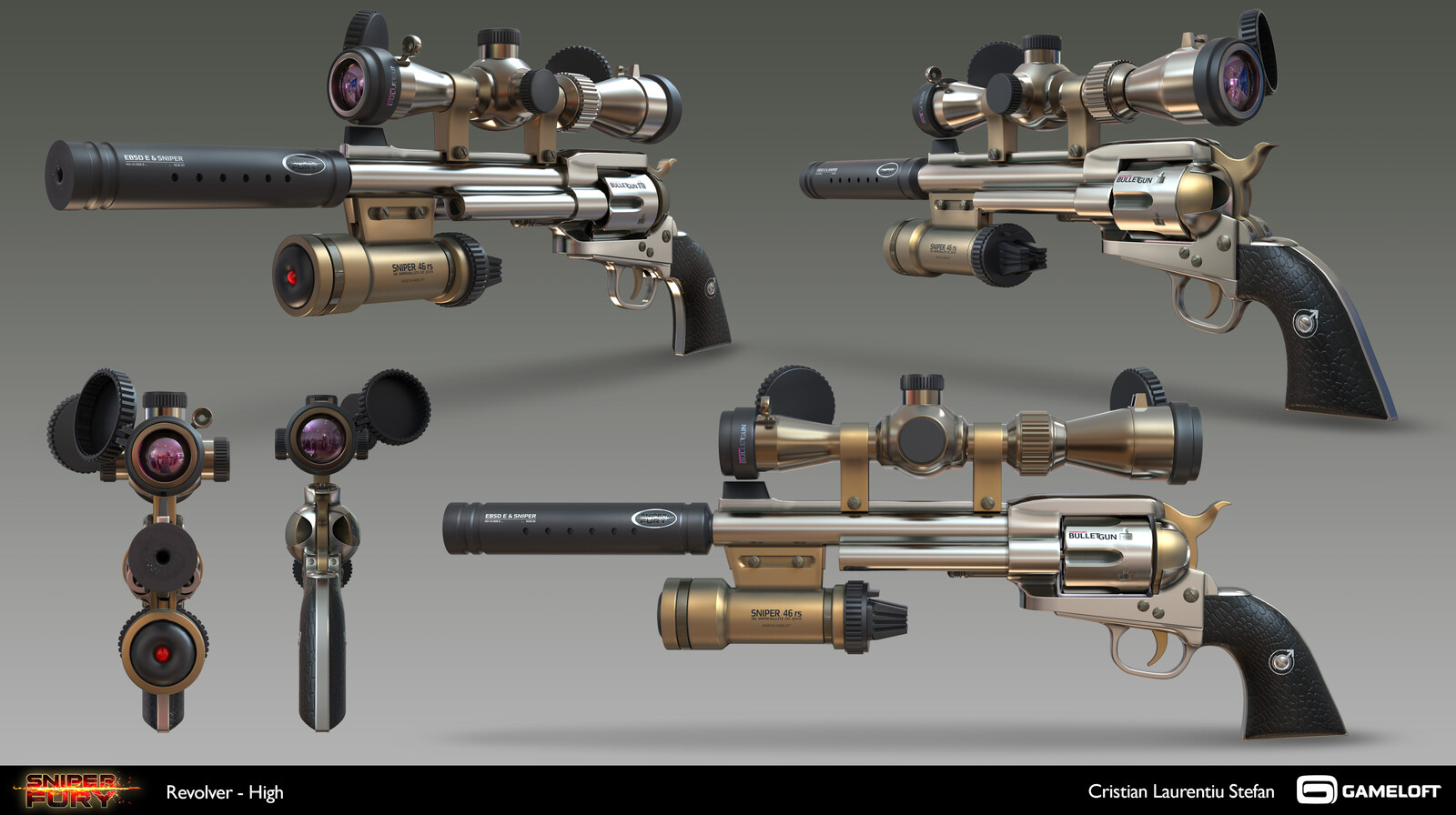 Cristian Laurentiu Stefan - Sniper Fury - Upgraded revolver