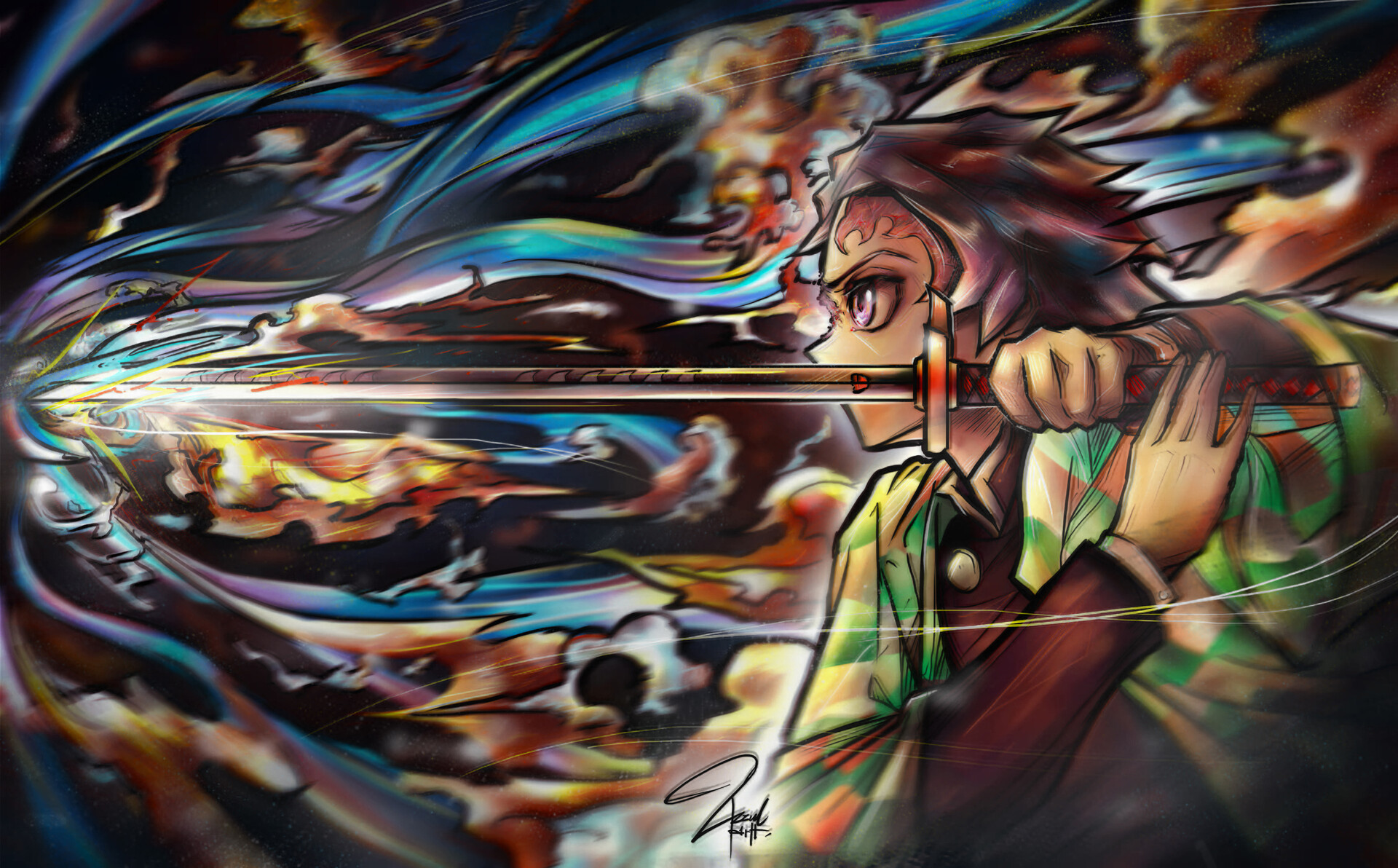 ArtStation - Kamado Tanjiro ⚔️