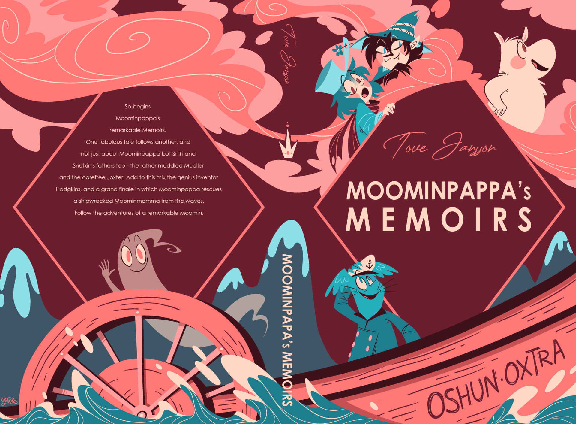 ArtStation - Moomins - Book cover "Moominpappa's Memoirs"