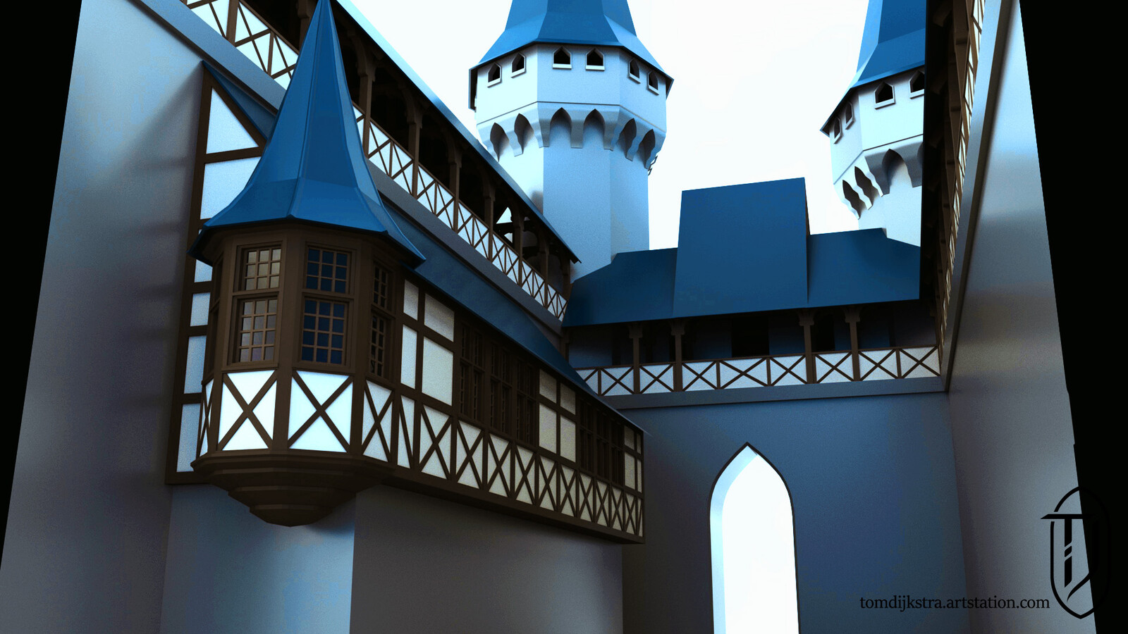 Tom Dijkstra - Medieval city buildings