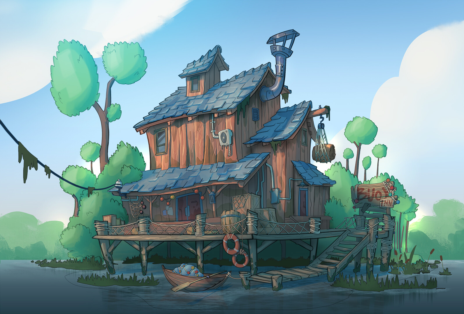 ArtStation - Dock Inn