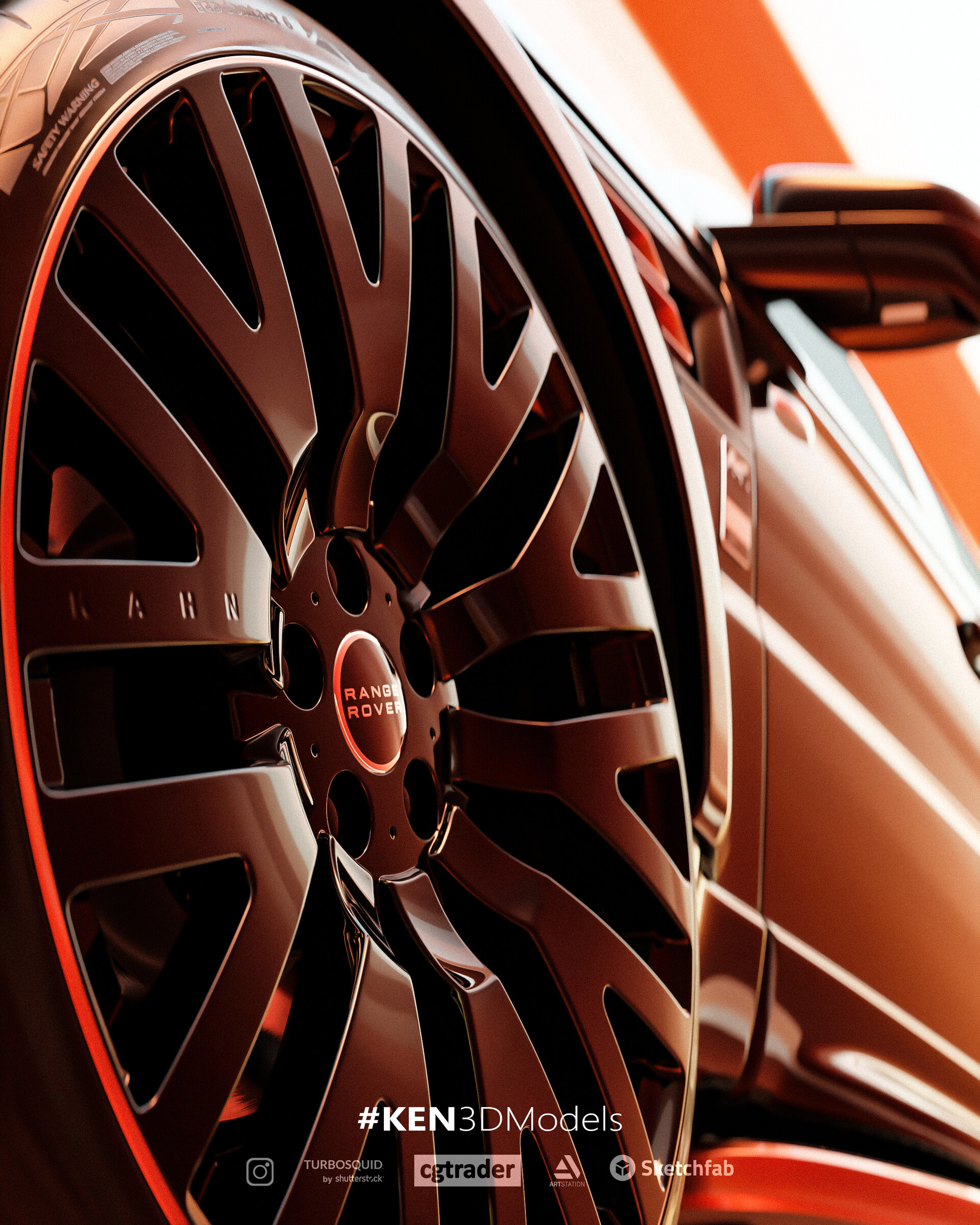 K E N | Works - 2012 A Kahn LR Range Rover Sport Vesuvius Edition Artwork