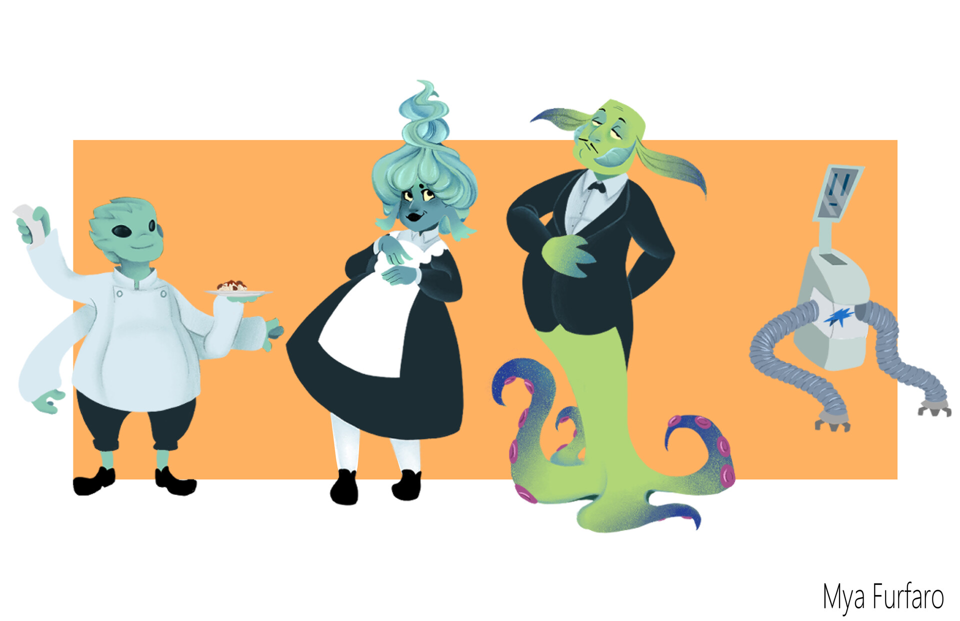 ArtStation - Alien Character Line up