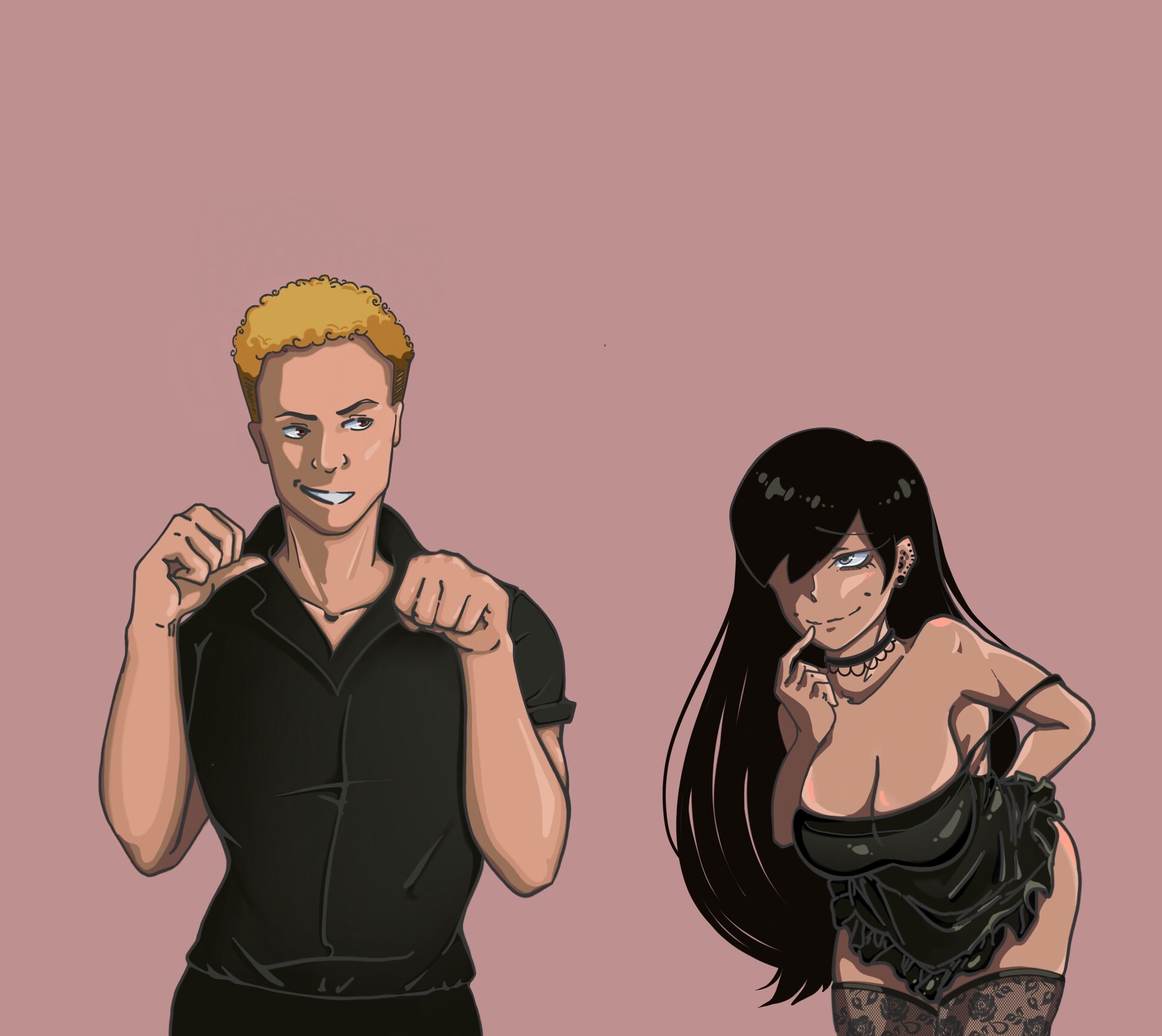 ArtStation - Goth gf