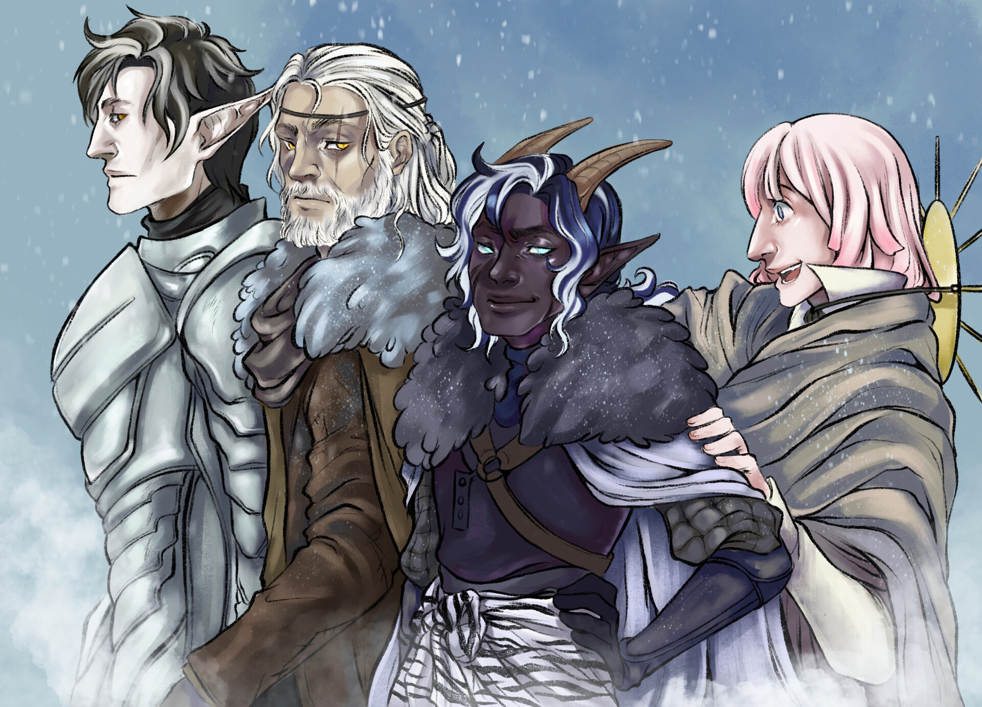 ArtStation - The Pack - Icewind Dale Rime of the Frostmaide Party