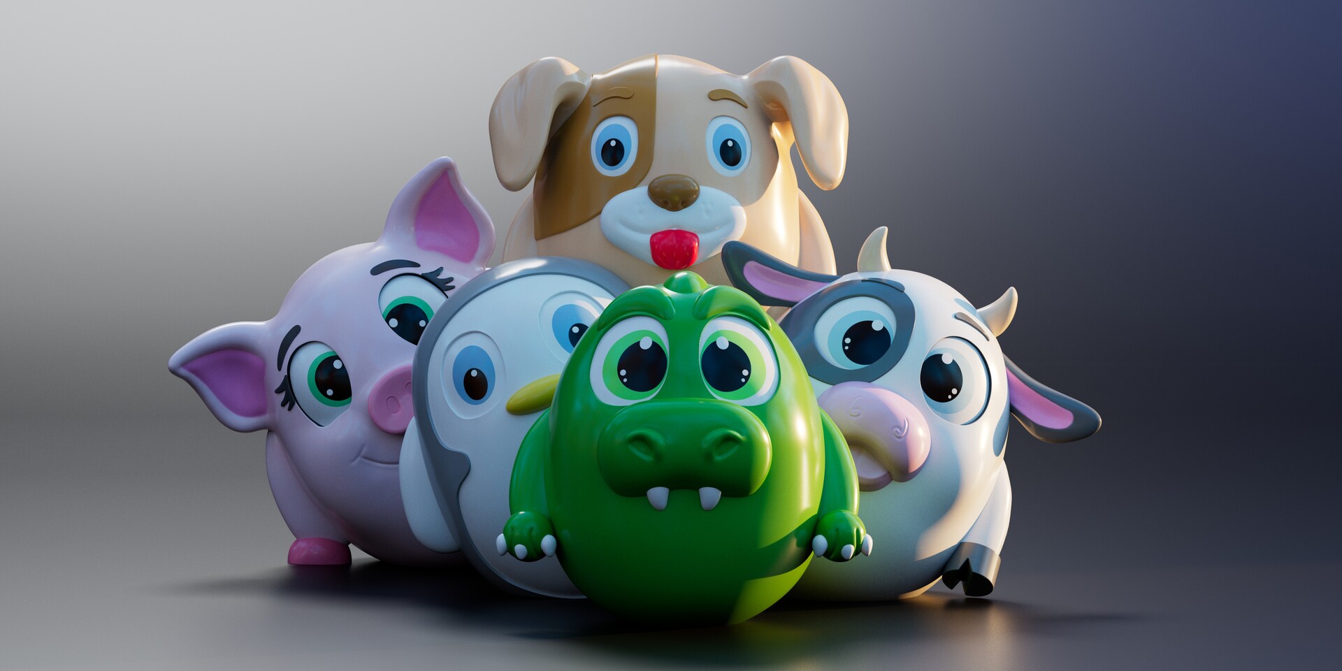 ArtStation - Cute cartoon animals