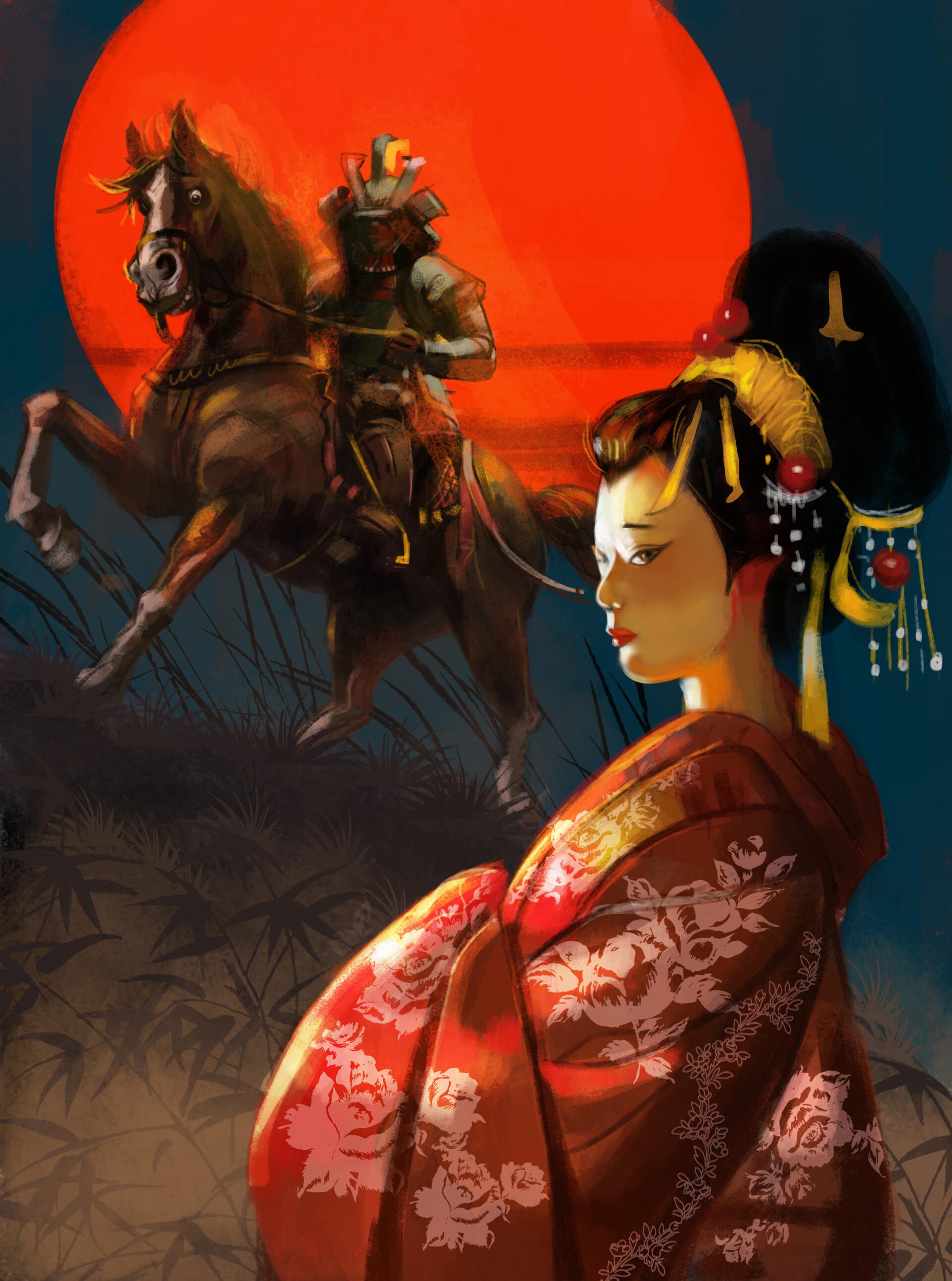 ArtStation - Ishi illustration for history book 3