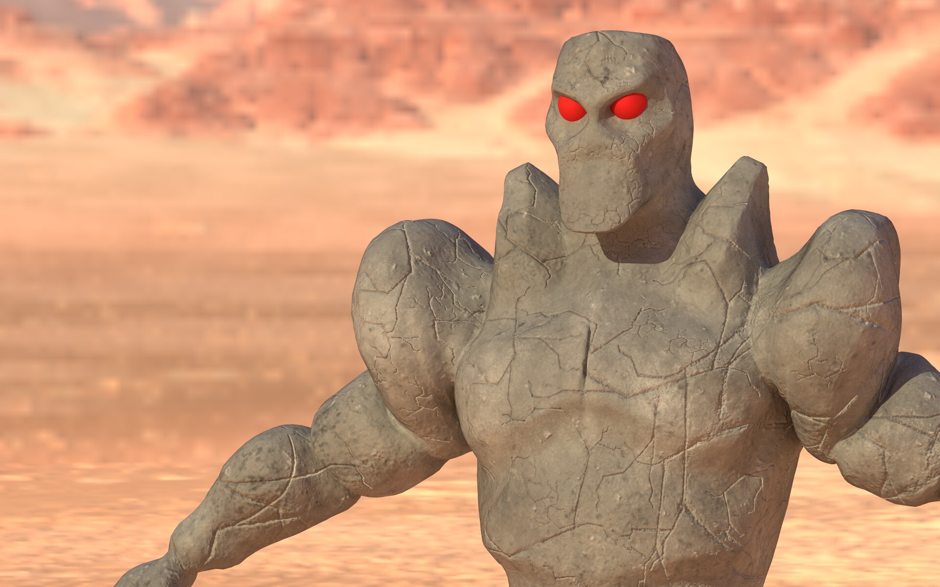 ArtStation - Monster "Stone Golem"