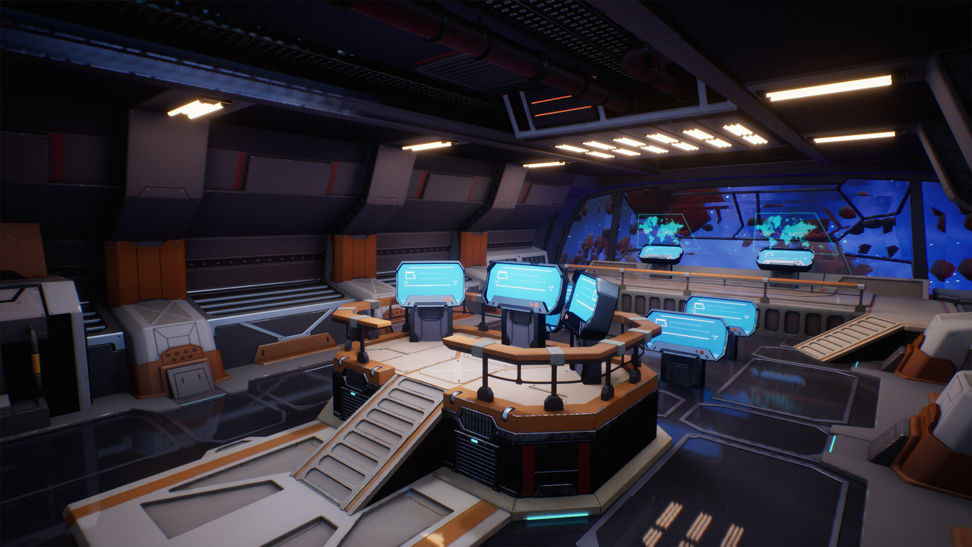 1920x1080 Spaceship Bridge