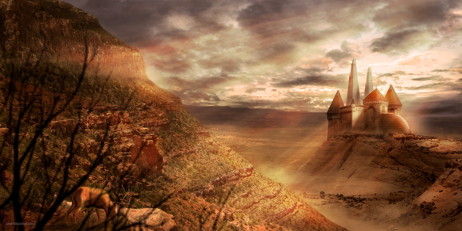 ArtStation - futuristic castle