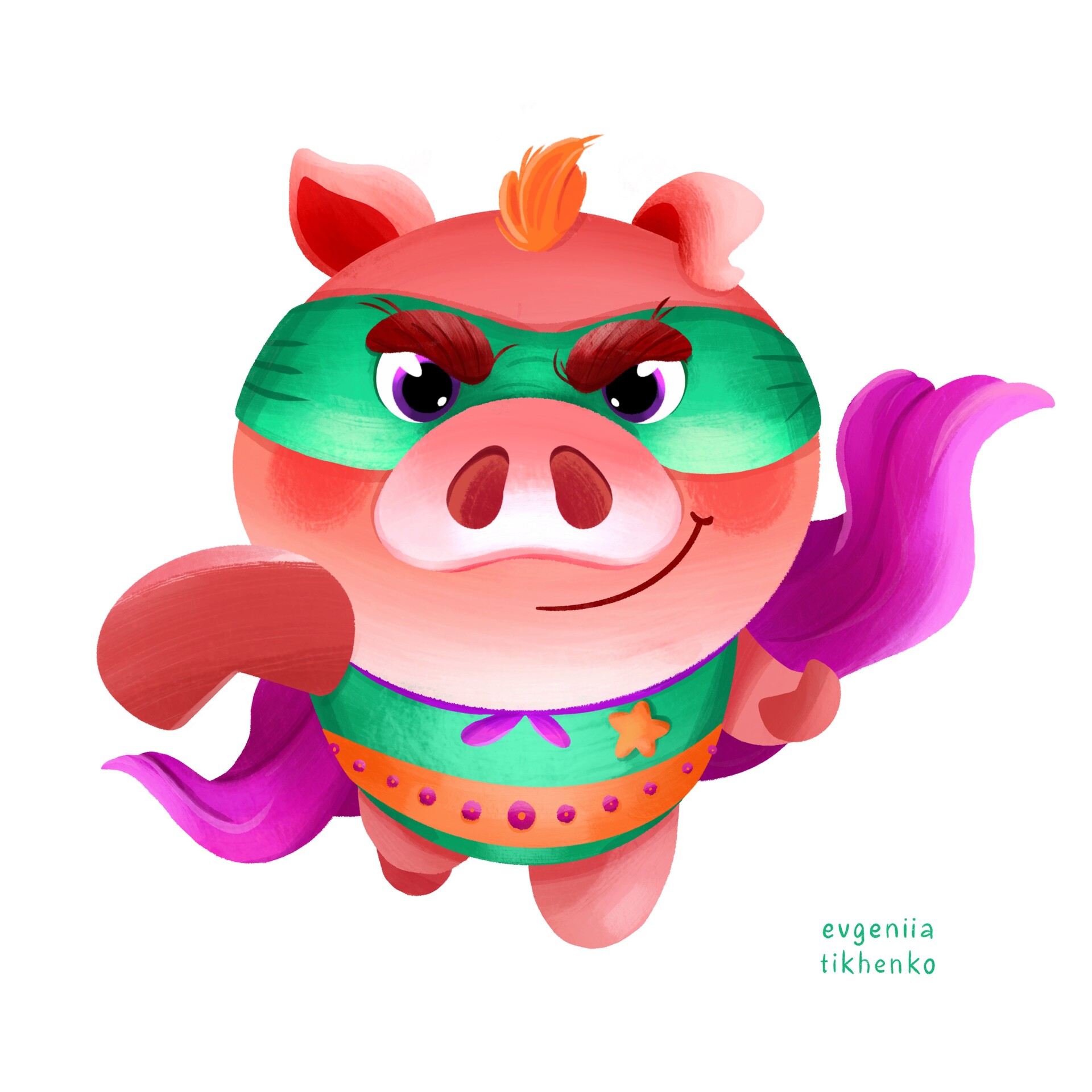 ArtStation - Pig Superhero - Character Design