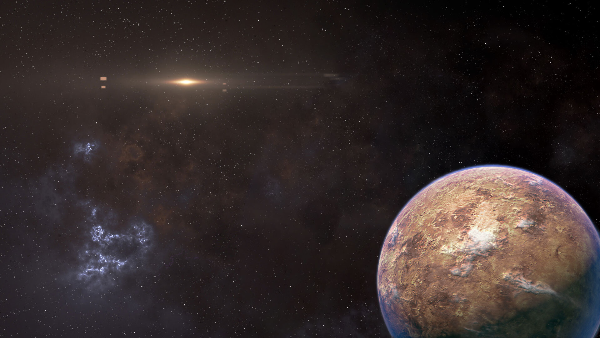 ArtStation - Rocky Exoplanet Space art