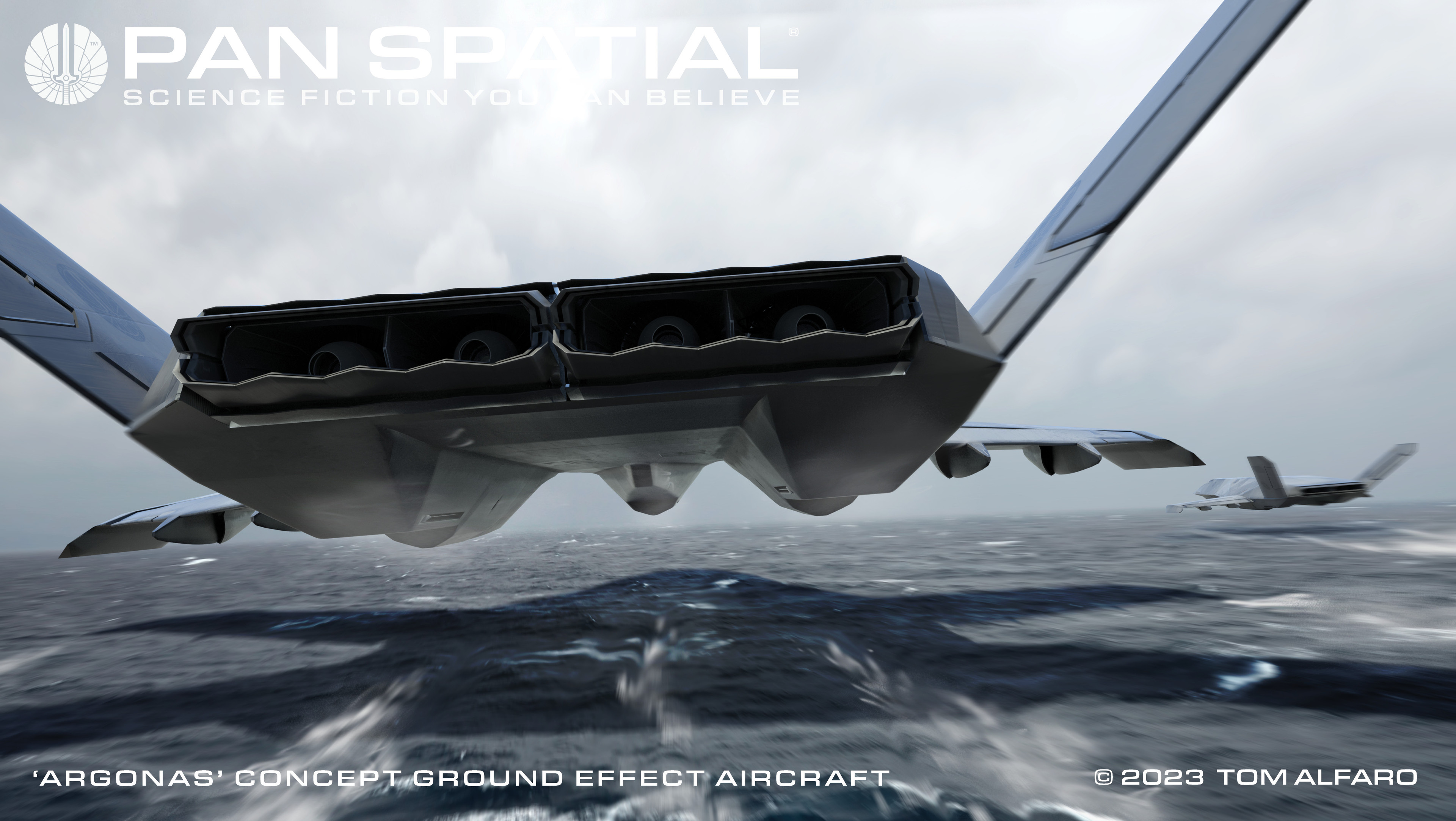 PAN SPATIAL Aerospace Concept Design - Argonas Concept Ground Effect Aircraft