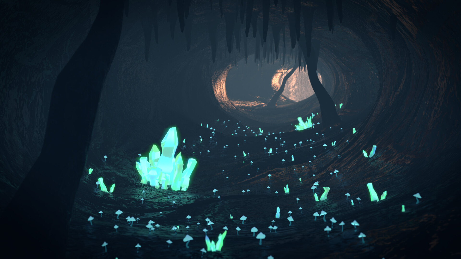 ArtStation - Glowing Cave
