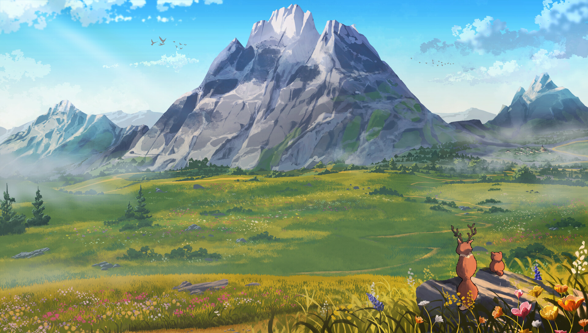 ArtStation - Flower Field