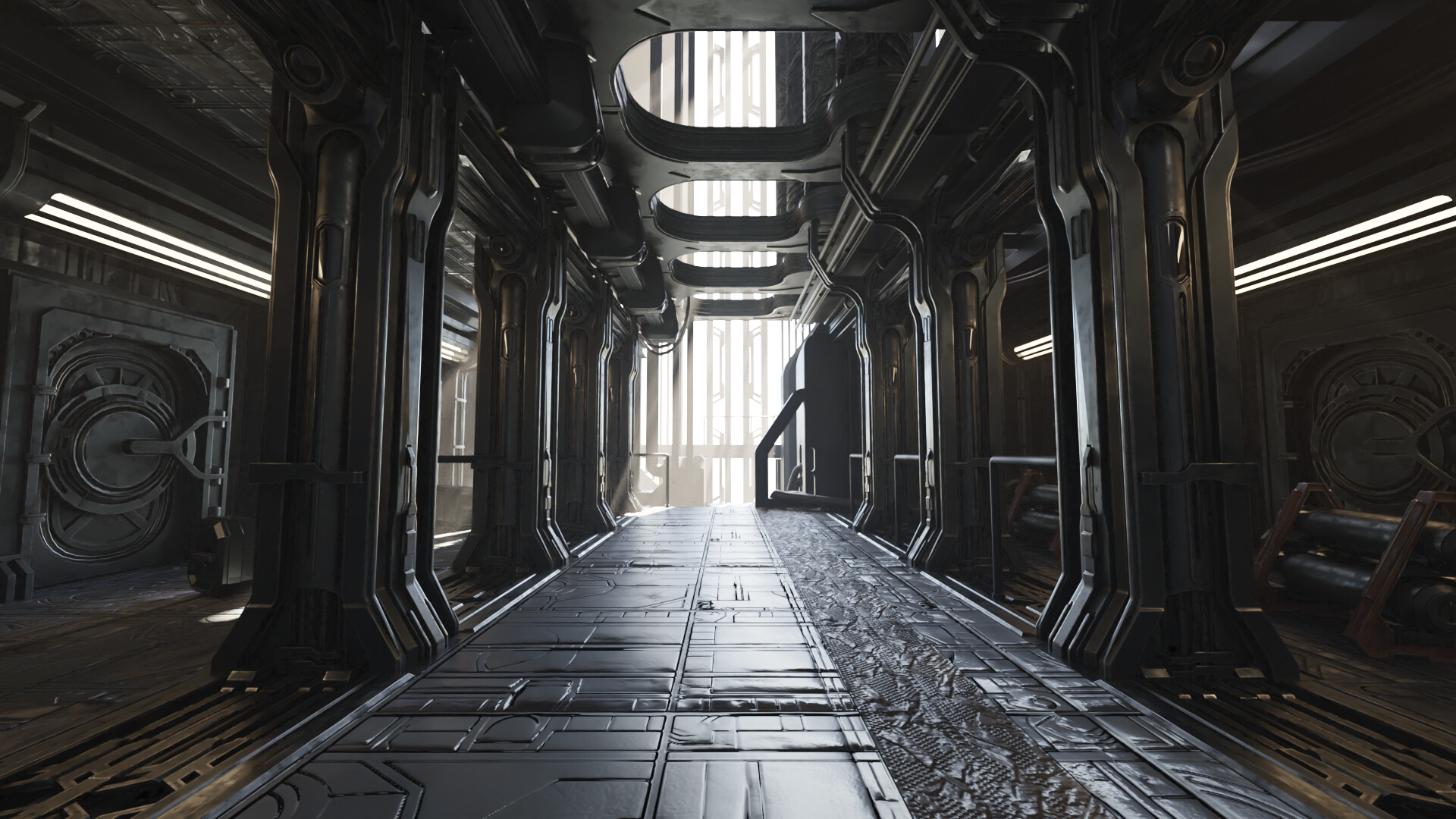 ArtStation - The Industrial Sci-Fi Corridor
