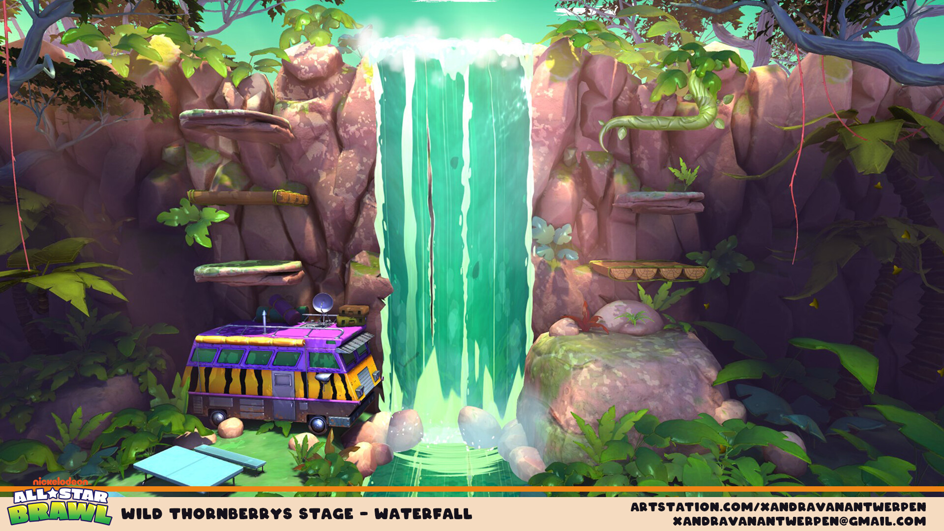 Xandra v. Antwerpen - Nickelodeon: All-Star Brawl - Levels