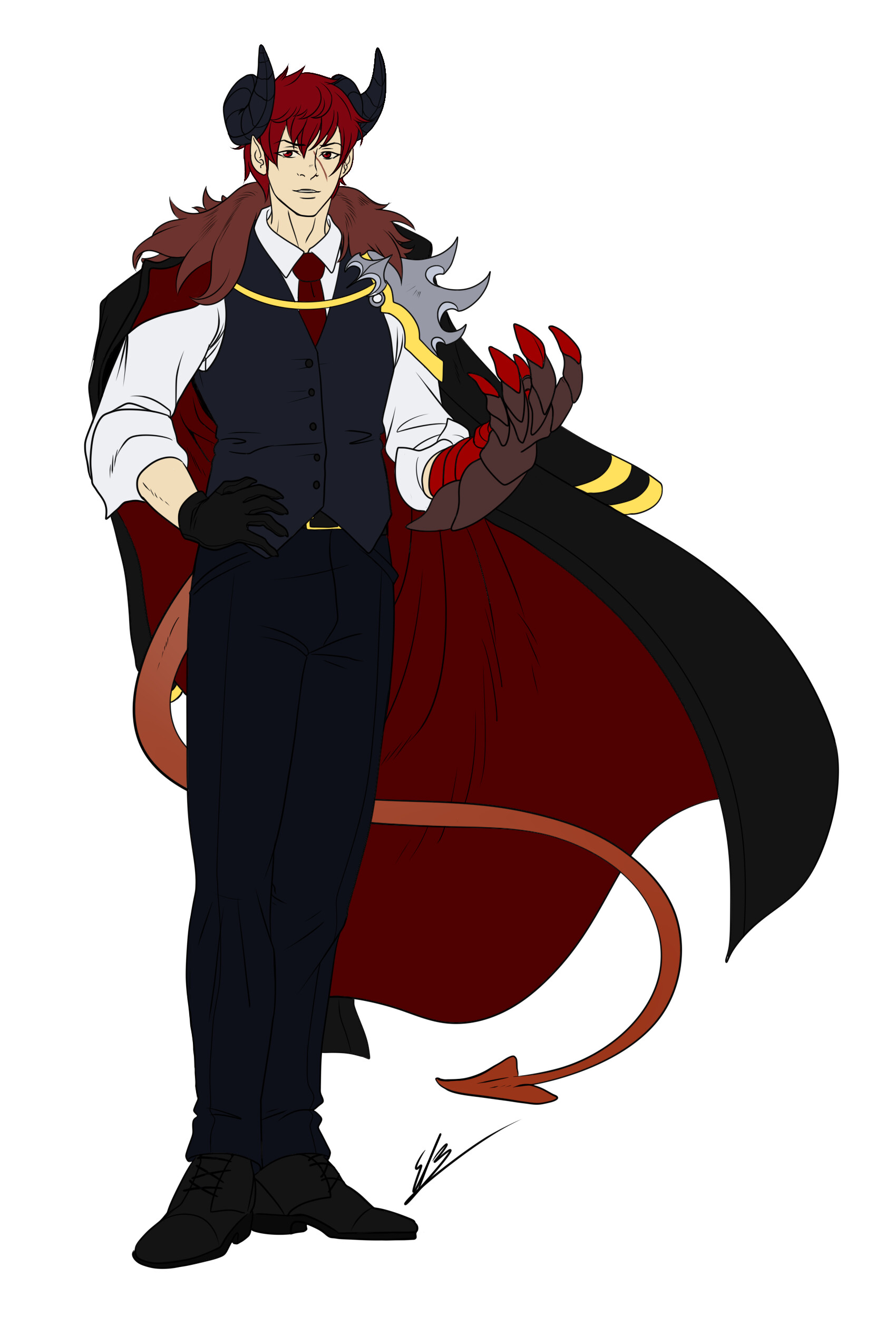 ArtStation - Redesign Demon OC - Commission