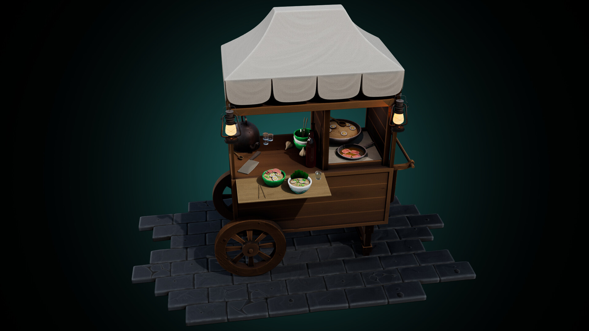 ArtStation - Small Street Food Stand