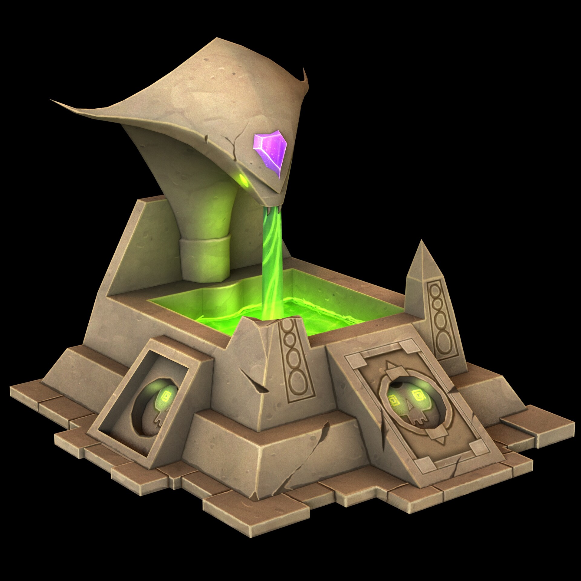 ArtStation - Snake Fountain - Old Work