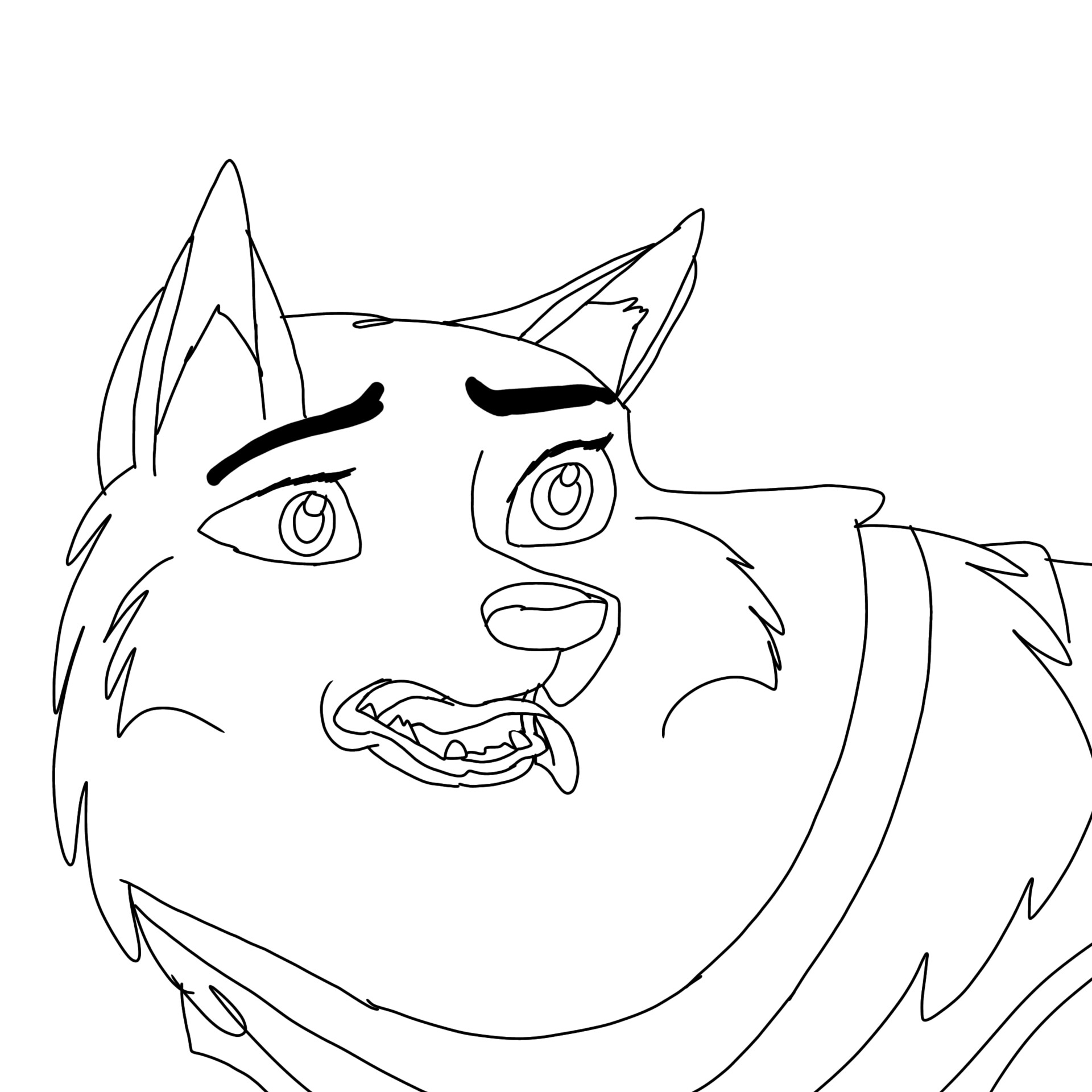 balto coloring pages dogs
