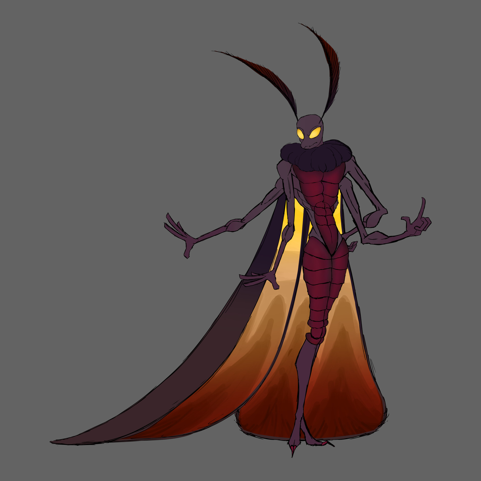 ArtStation - Mothman (WIP)