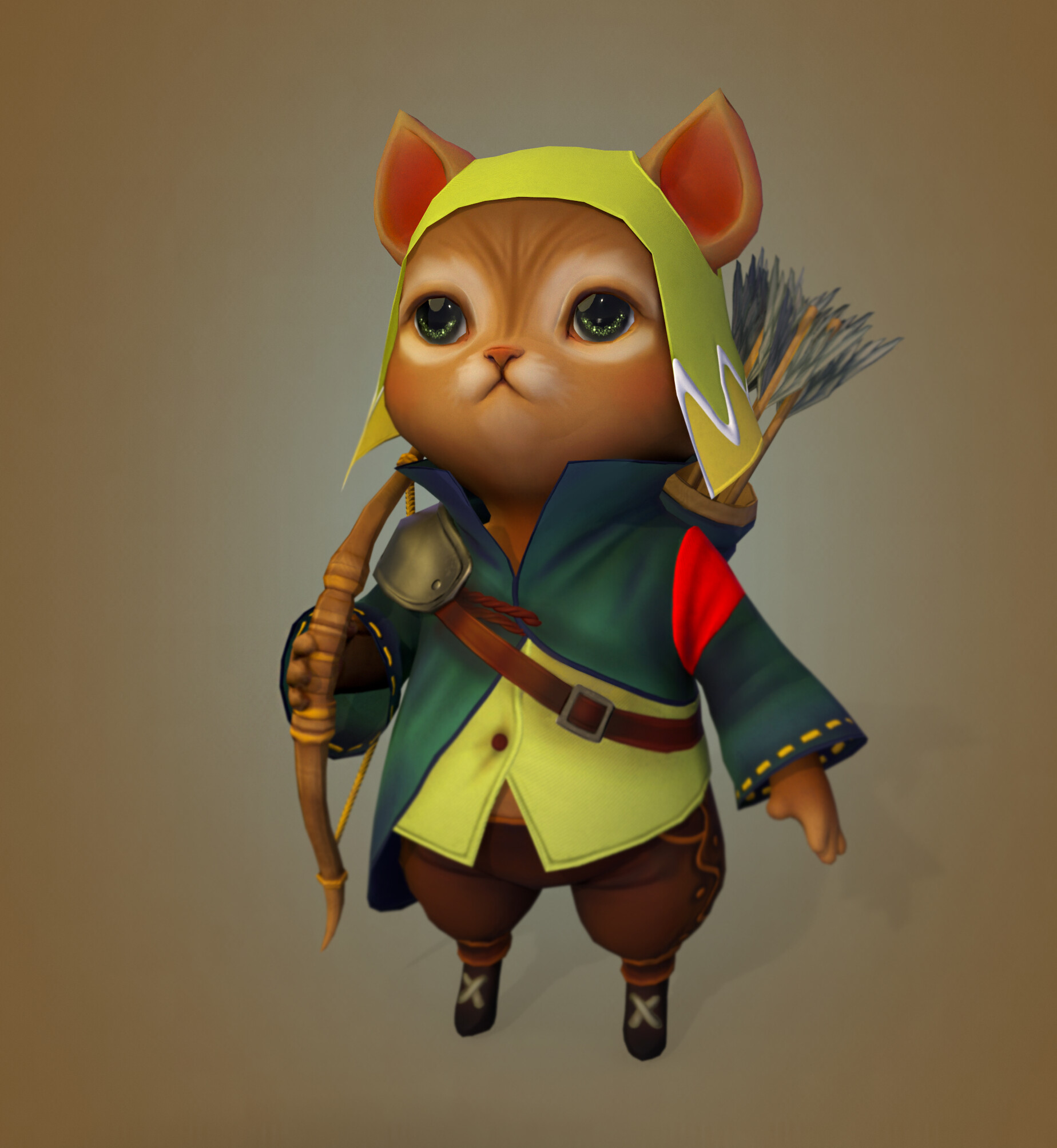 ArtStation - Archer cat
