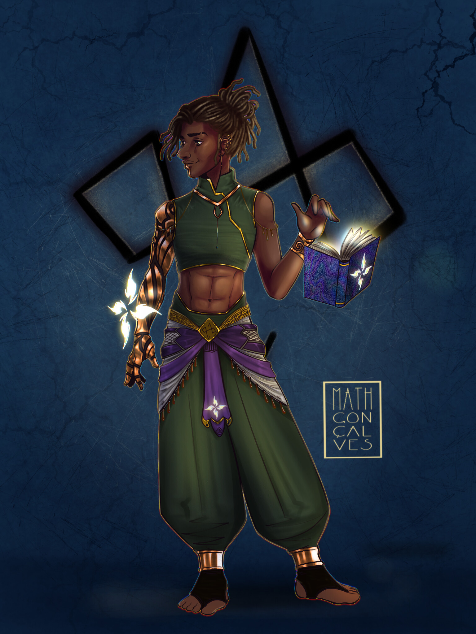 ArtStation - Comission - Sorcerer of the Light and Sun