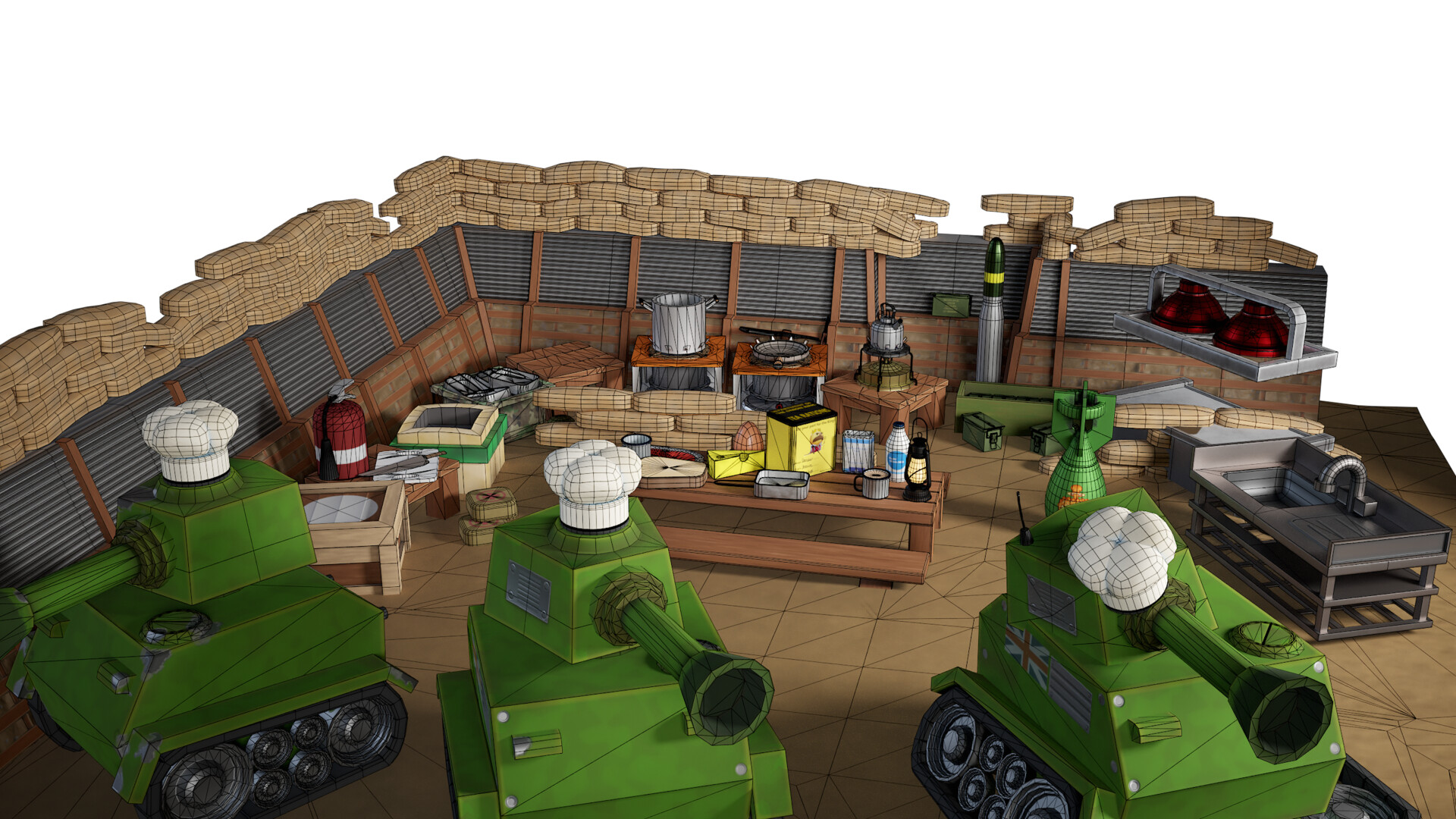 ArtStation - Overcooked, Hell Let Loose Assets