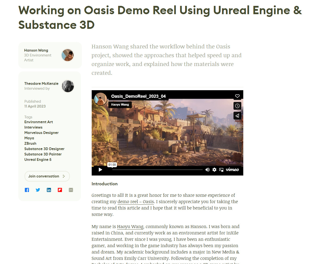 Hanson Wang - Breakdown 80Lv - Oasis