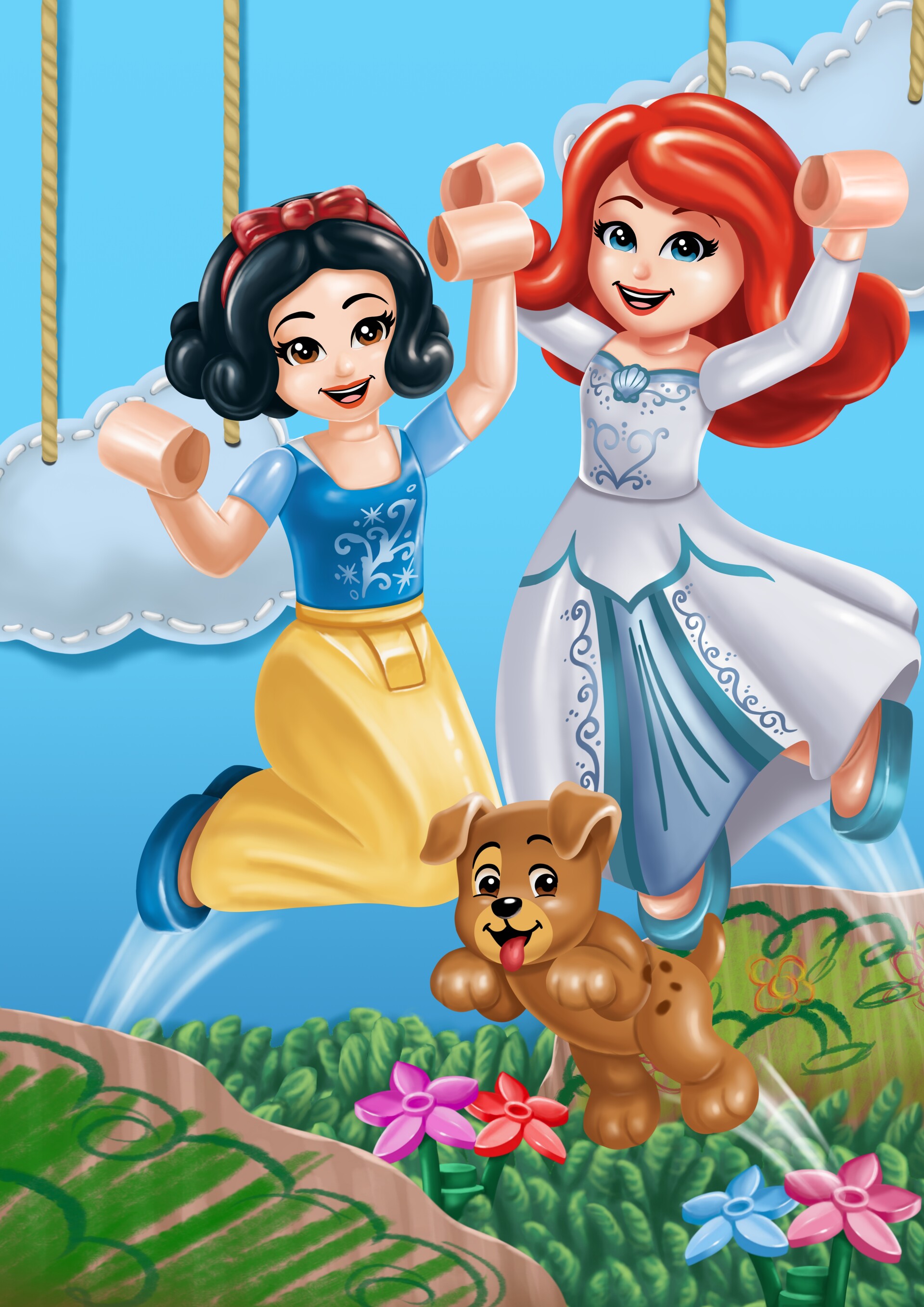 Angel B. - LEGO Disney Princess Magazine Illustrations & Cover Art