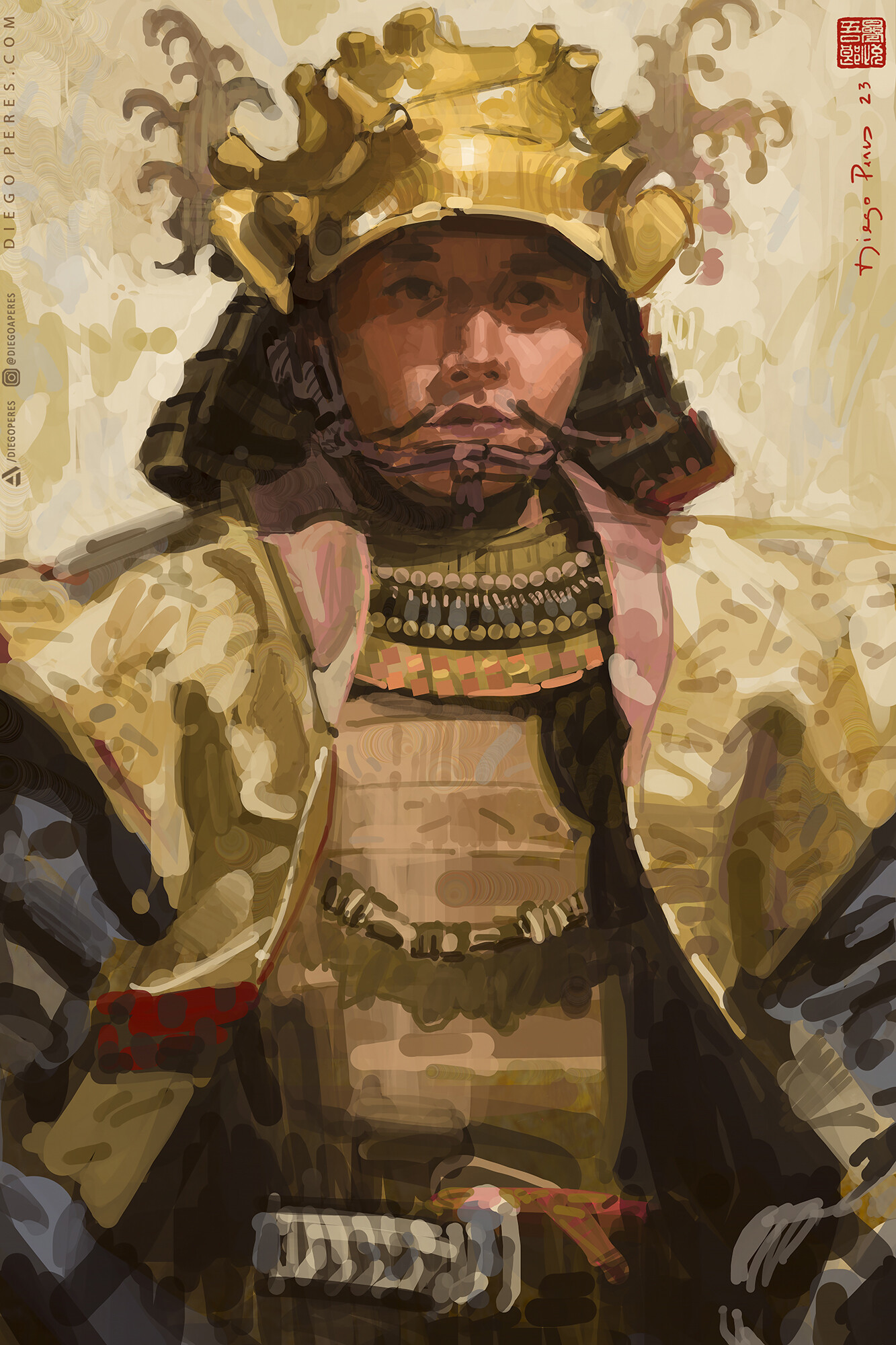 ArtStation - Samurai study