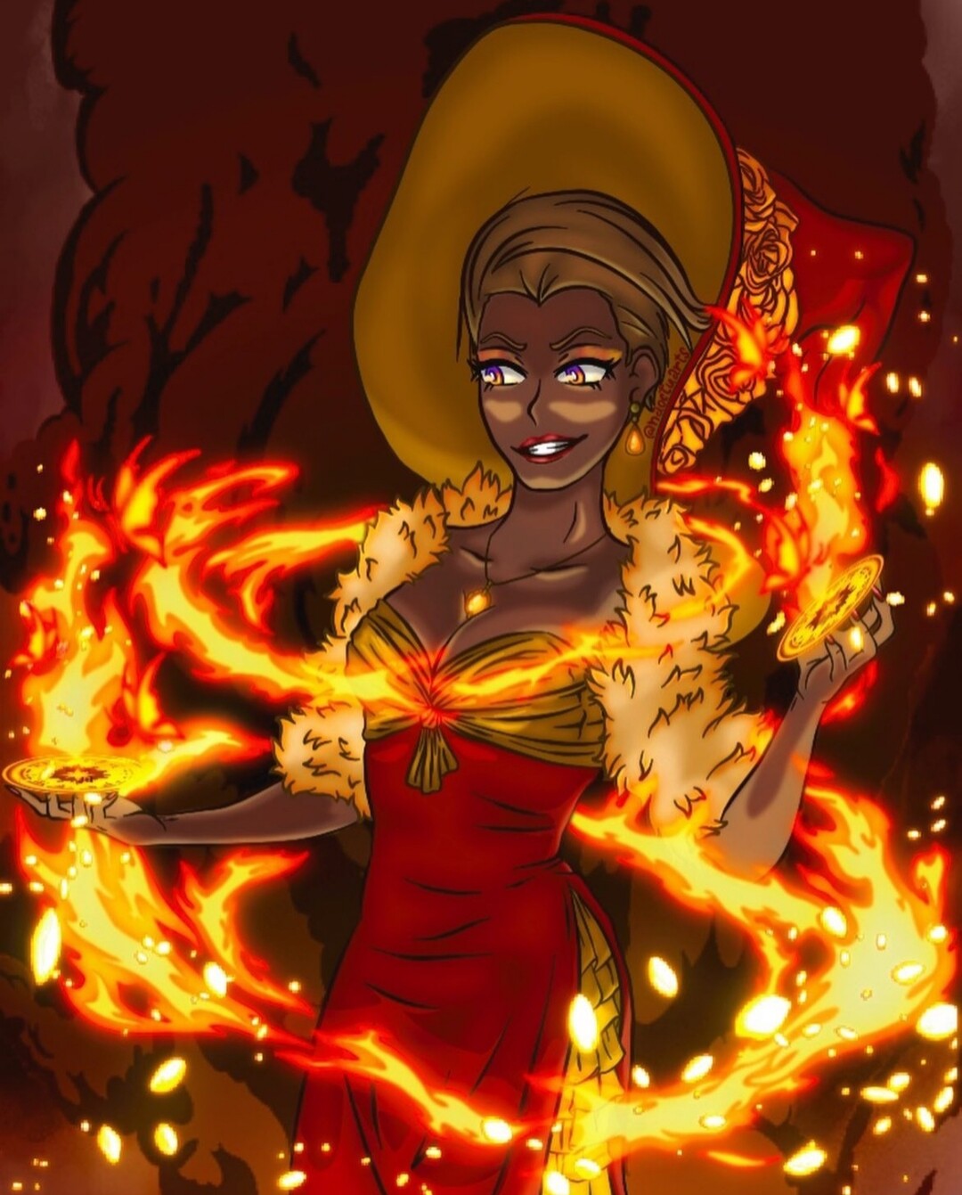 ArtStation - Witch 1: Faklya, the witch of flames.