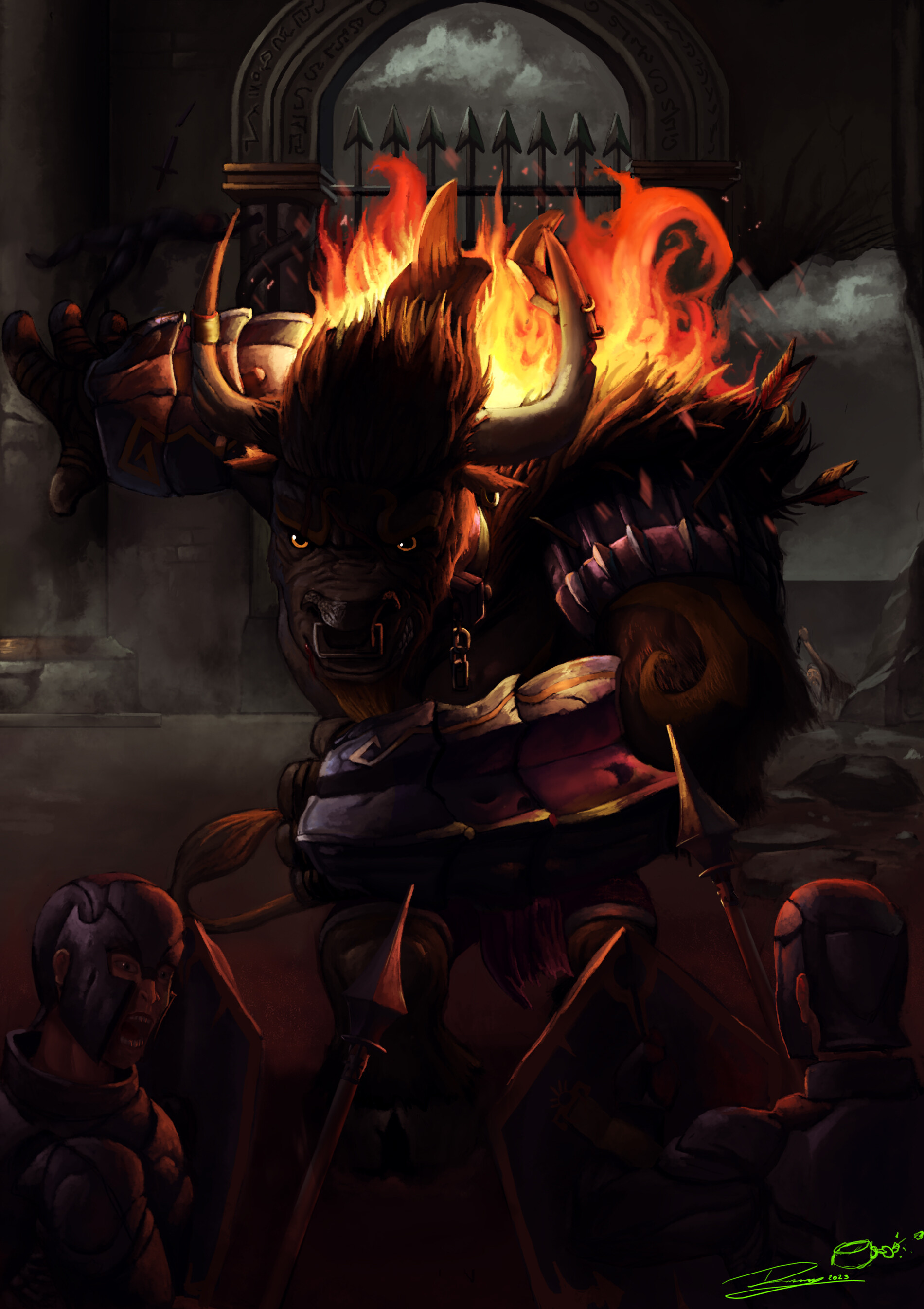 ArtStation - Norem, the fierce minotaur