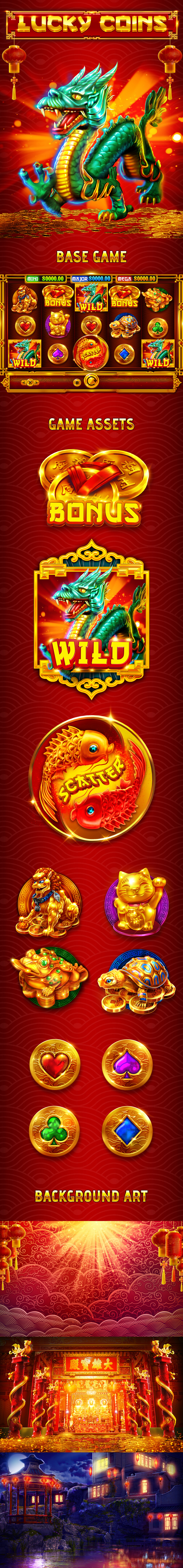 ArtStation - Lucky Coins Slot game