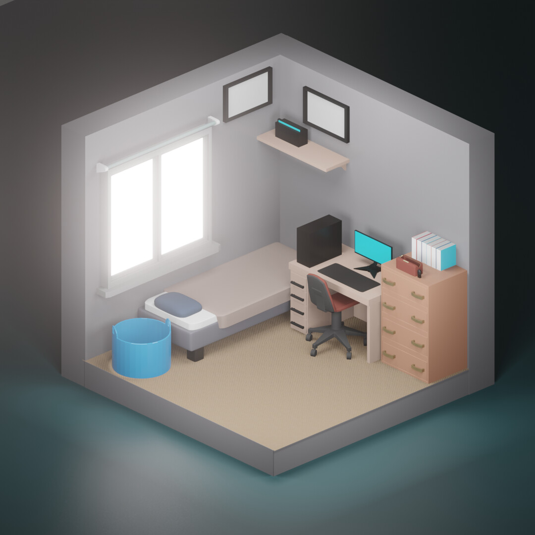 ArtStation - Isometric Room