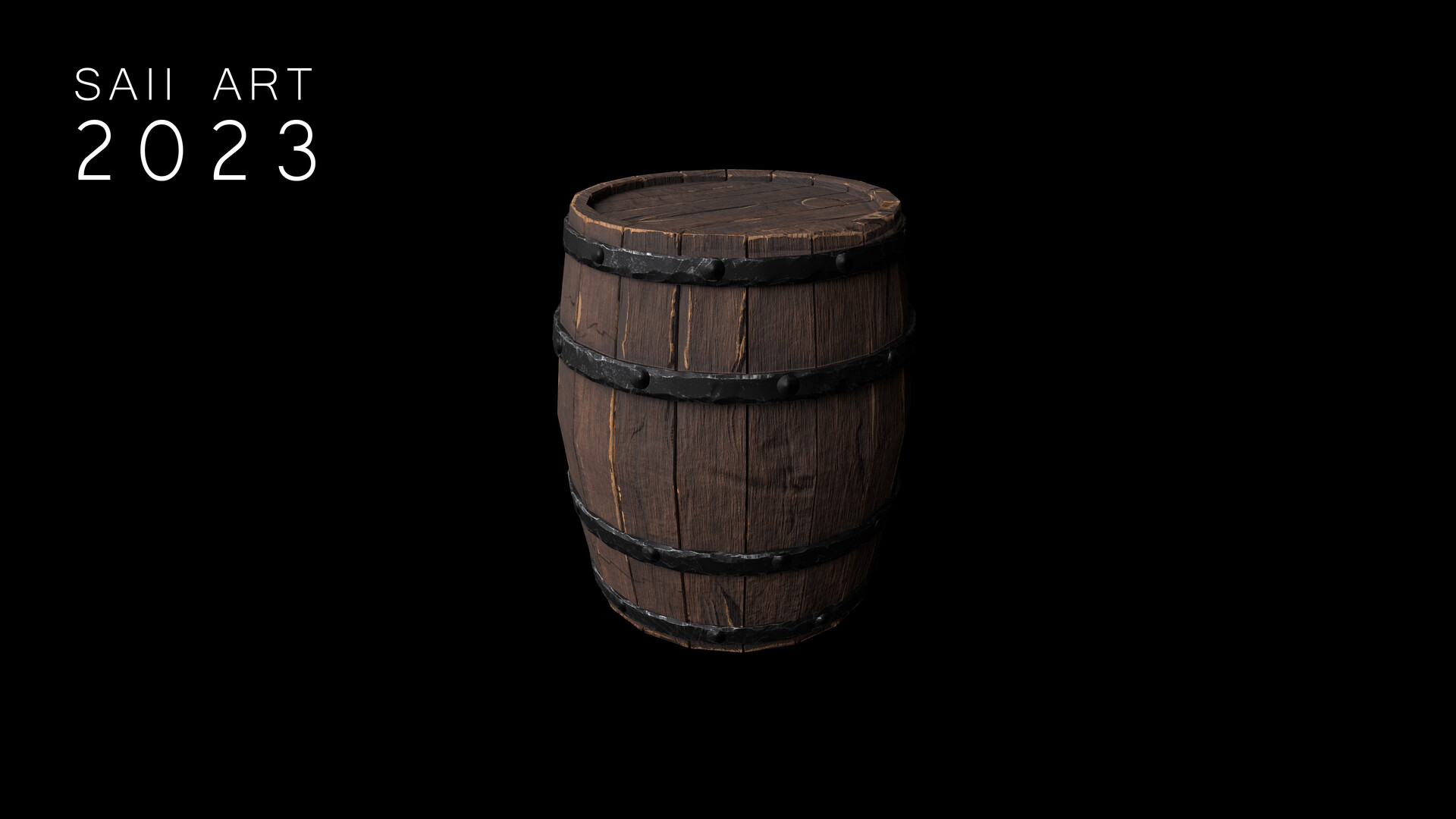 ArtStation - GAME READY ASSET - A Simple Barrel
