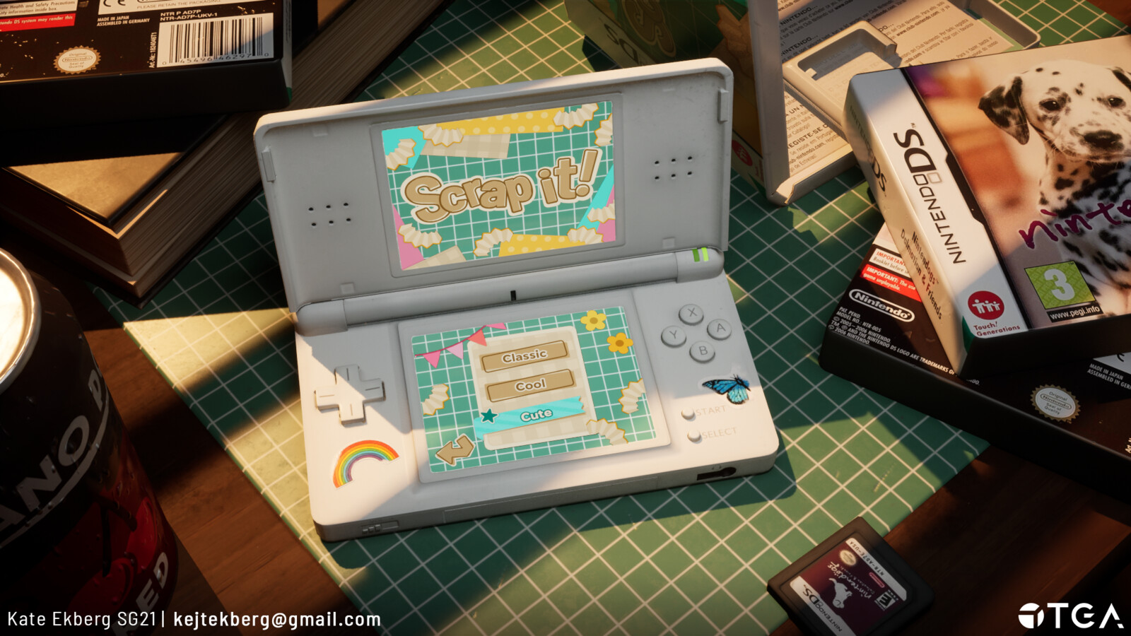 Kate Ekberg Portfolio - Diegetic Nintendo UI