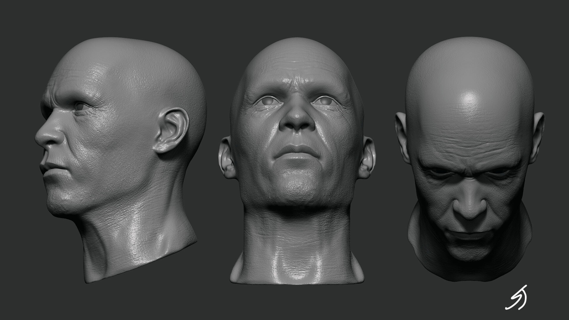 ArtStation - Head sculpt - Man