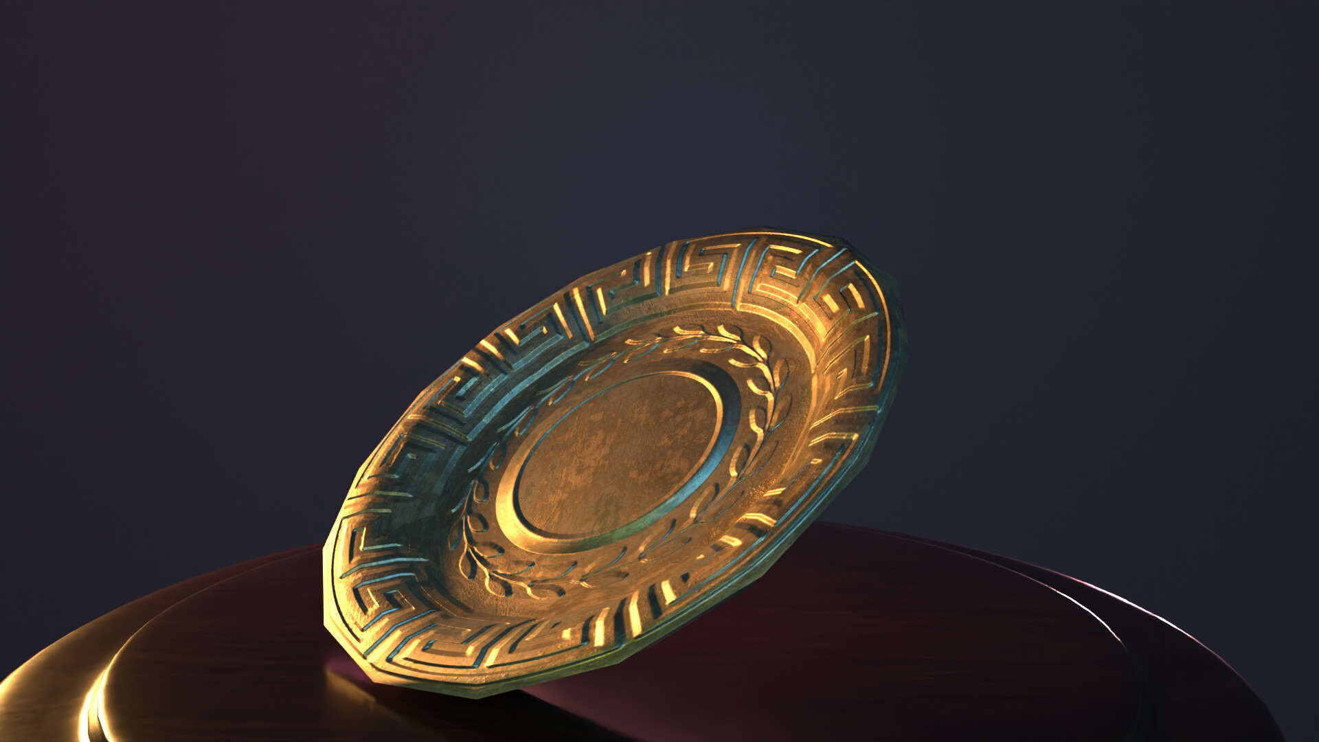 ArtStation - Bronze Greek Plate and Clay Candle Brazier